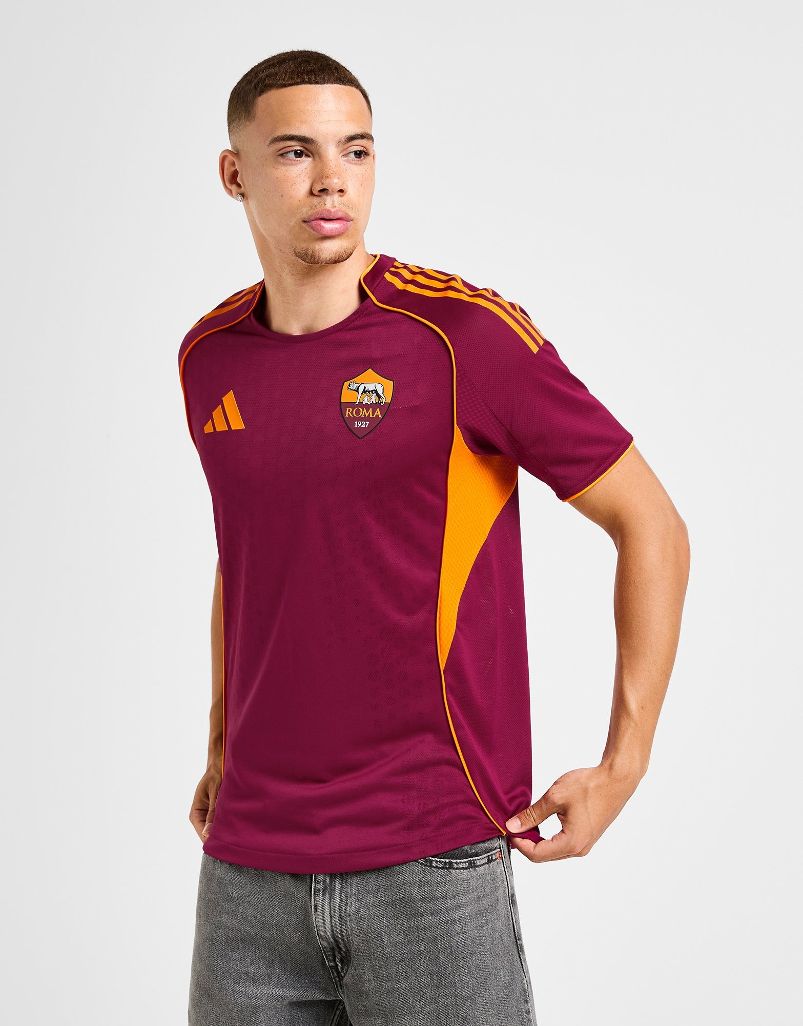 Red adidas AS Roma 2025/26 Match Home Shirt - JD Sports Global