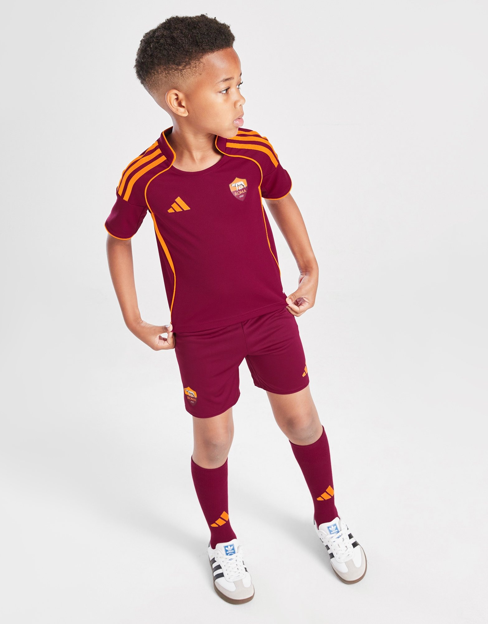 Red adidas AS Roma 2025/26 Home Kit Children - JD Sports NZ