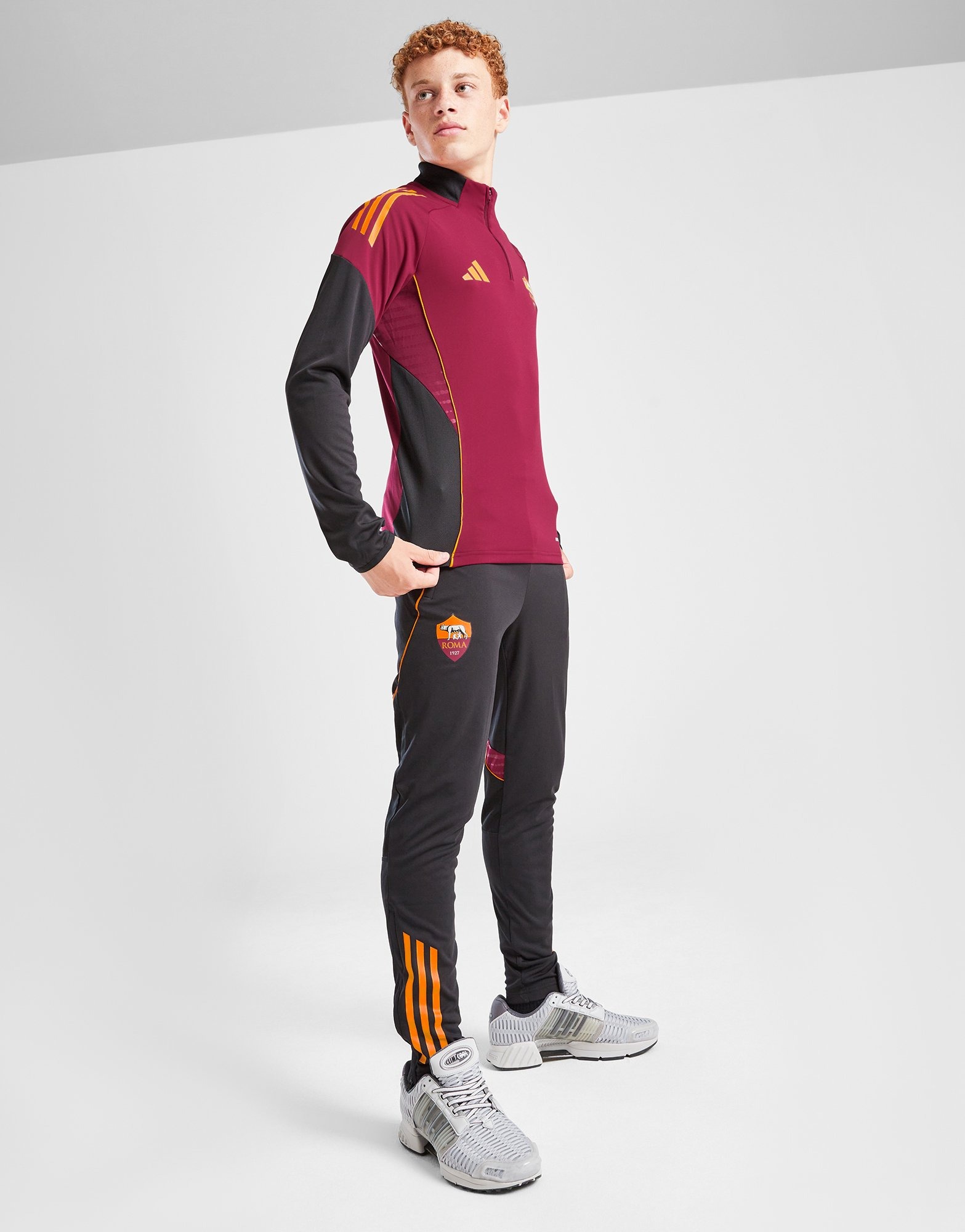 Black adidas AS Roma Training Pants Junior | JD Sports UK