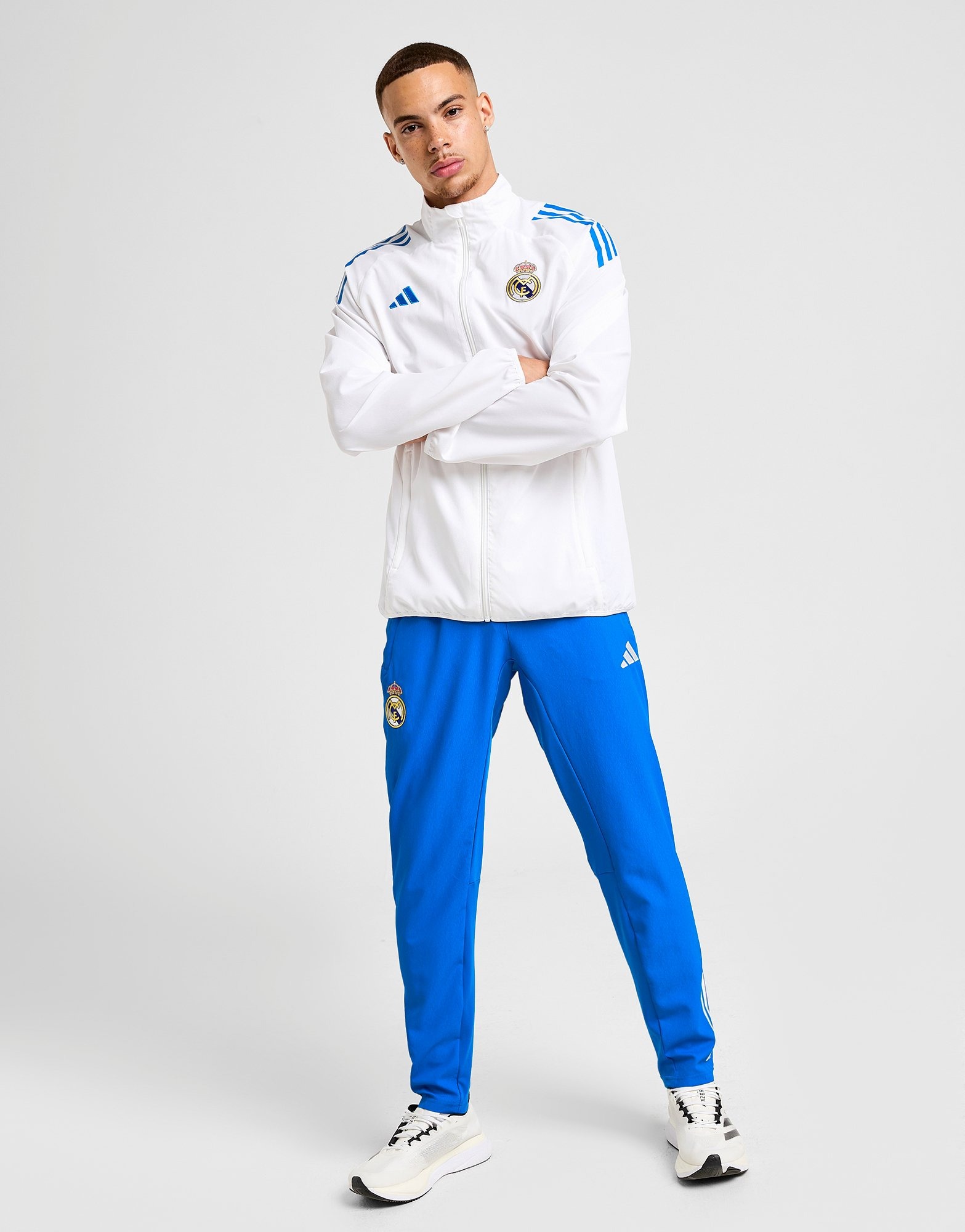 adidas Pantalon de survêtement Real Madrid European Presentation Bleu- JD Sports France