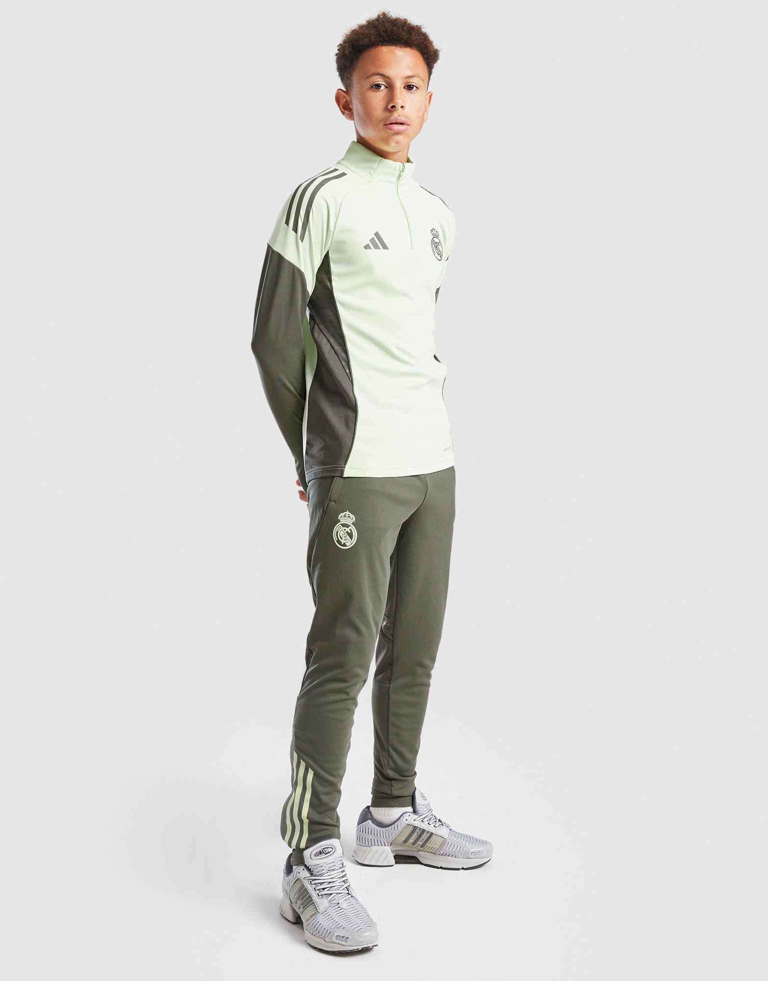 Grey adidas Real Madrid Training Track Pants Junior - JD Sports NZ