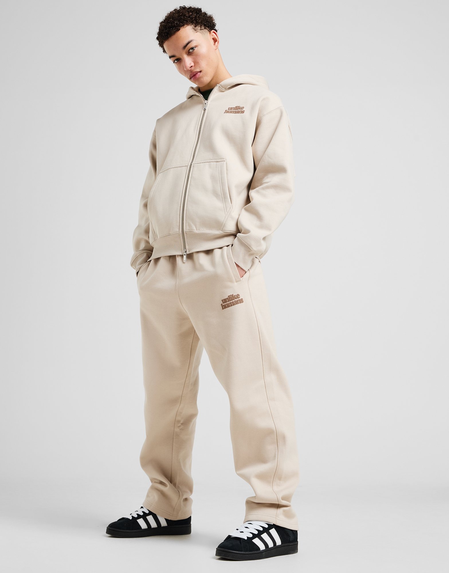 Unlike Humans Pantalon de jogging Bubble Homme Marron- JD Sports France