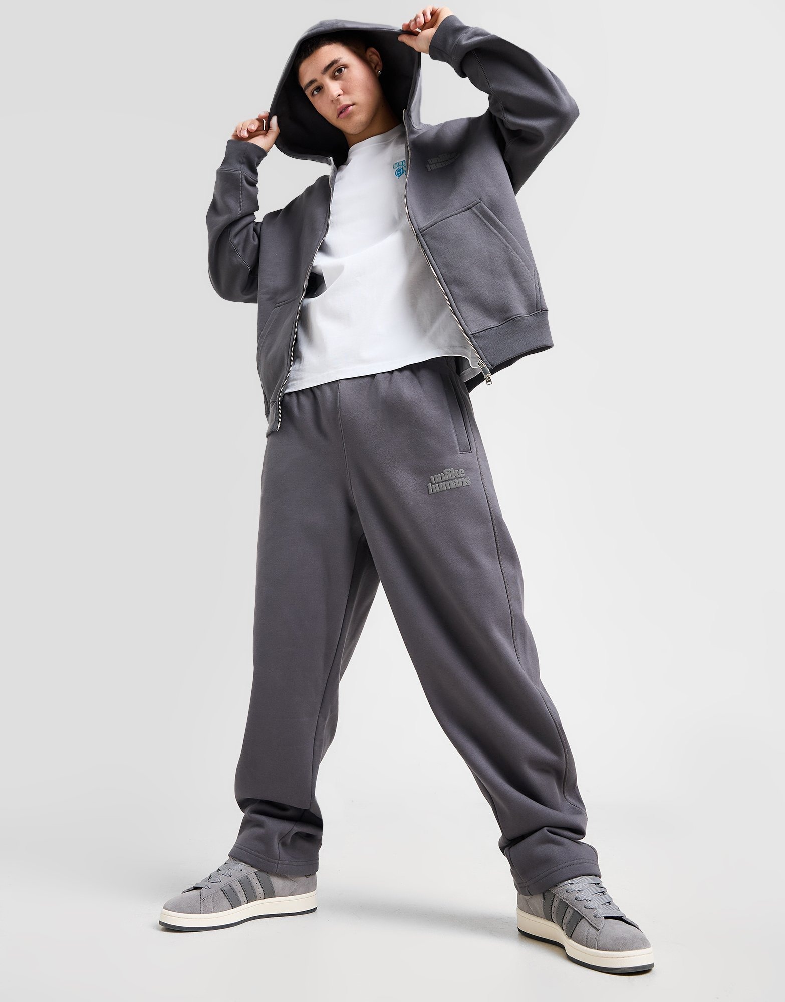 Unlike Humans Pantalon de jogging Bubble Homme Gris- JD Sports France