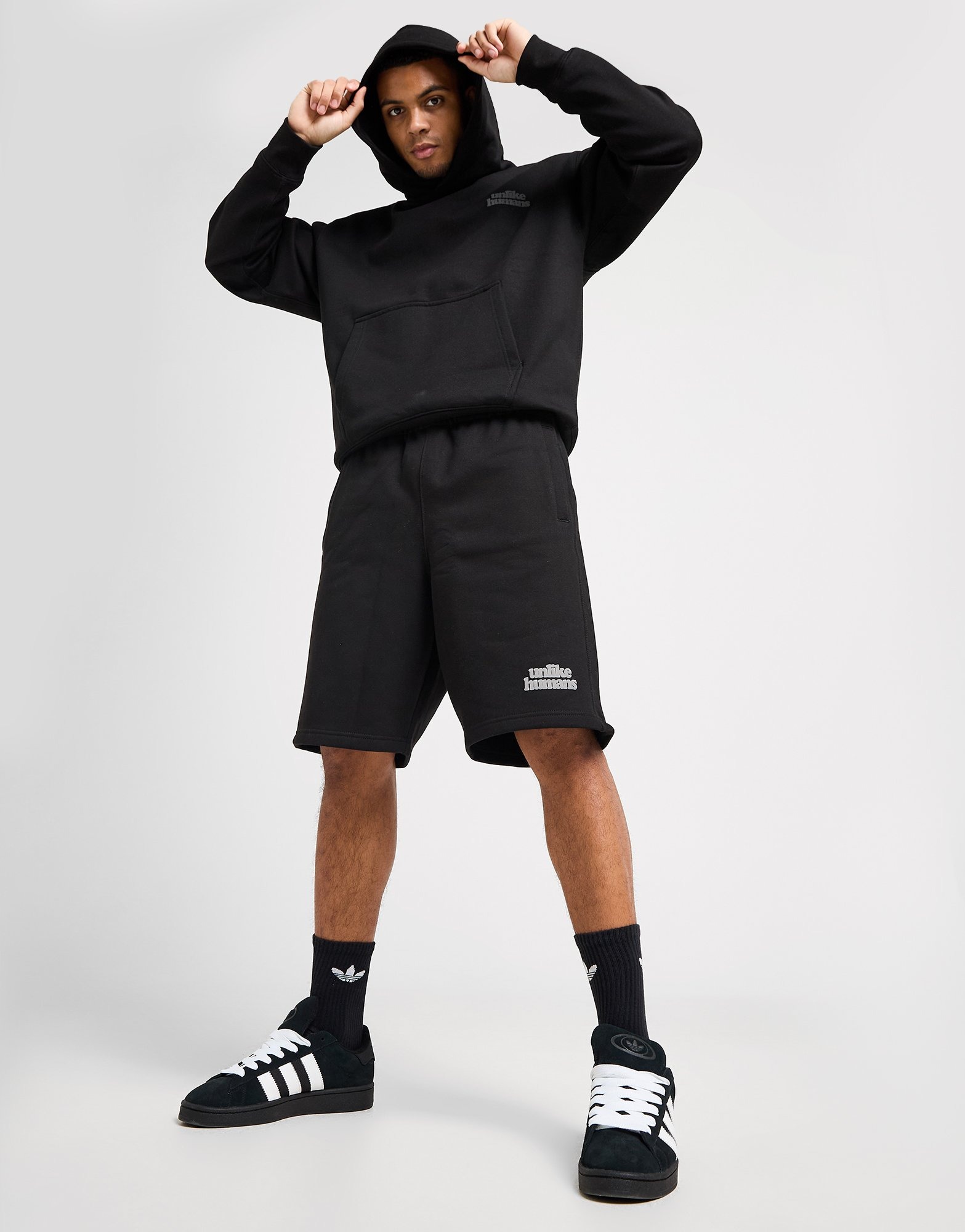 Unlike Humans Pantaloncini Bubble in Nero - JD Sports Italia