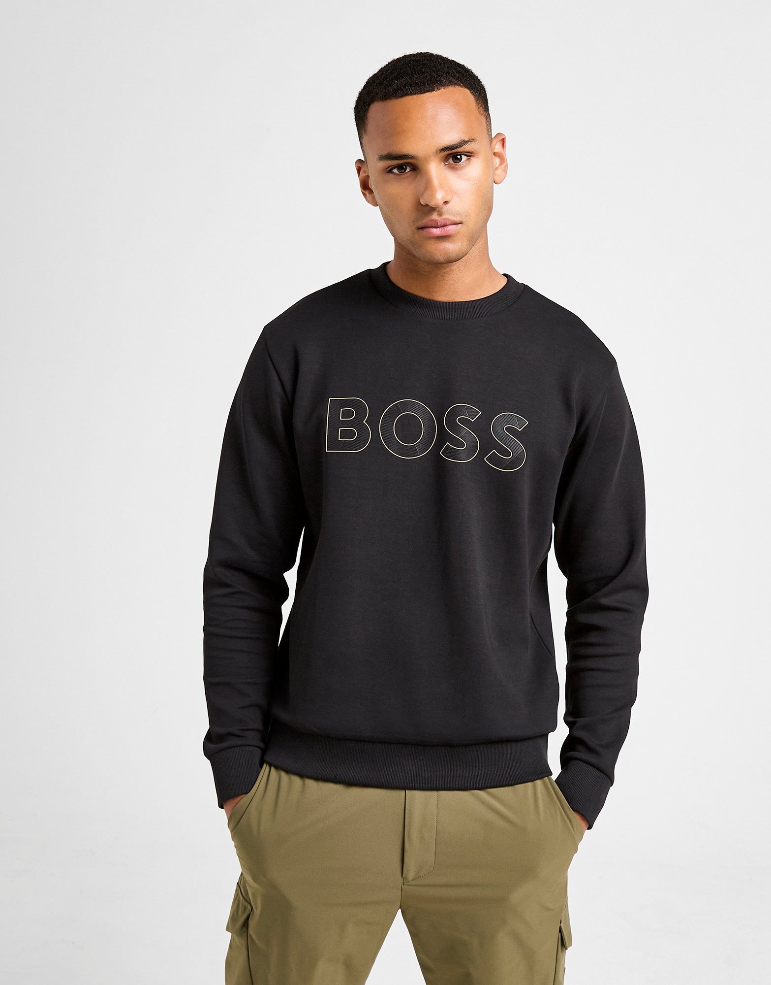 Black BOSS Salbo Sweatshirt - JD Sports Global