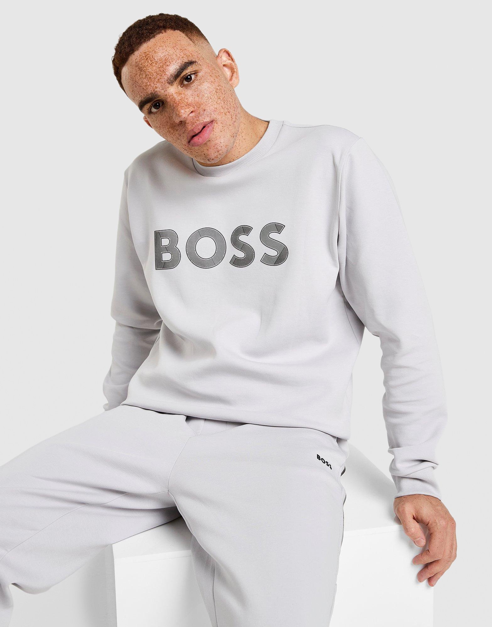 Grey BOSS Salbo Sweatshirt - JD Sports Australia
