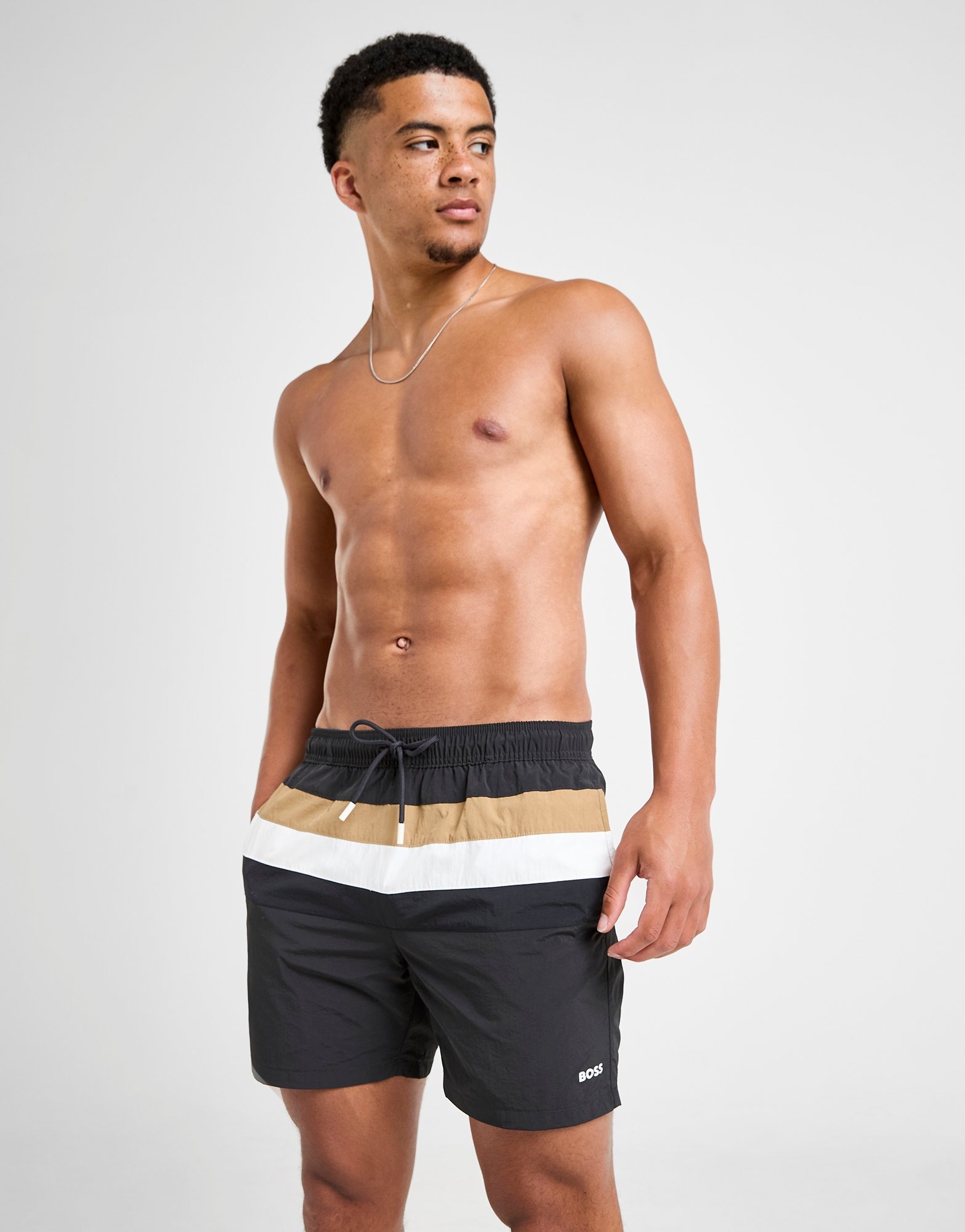 Black BOSS Louis Swim Shorts - JD Sports Ireland