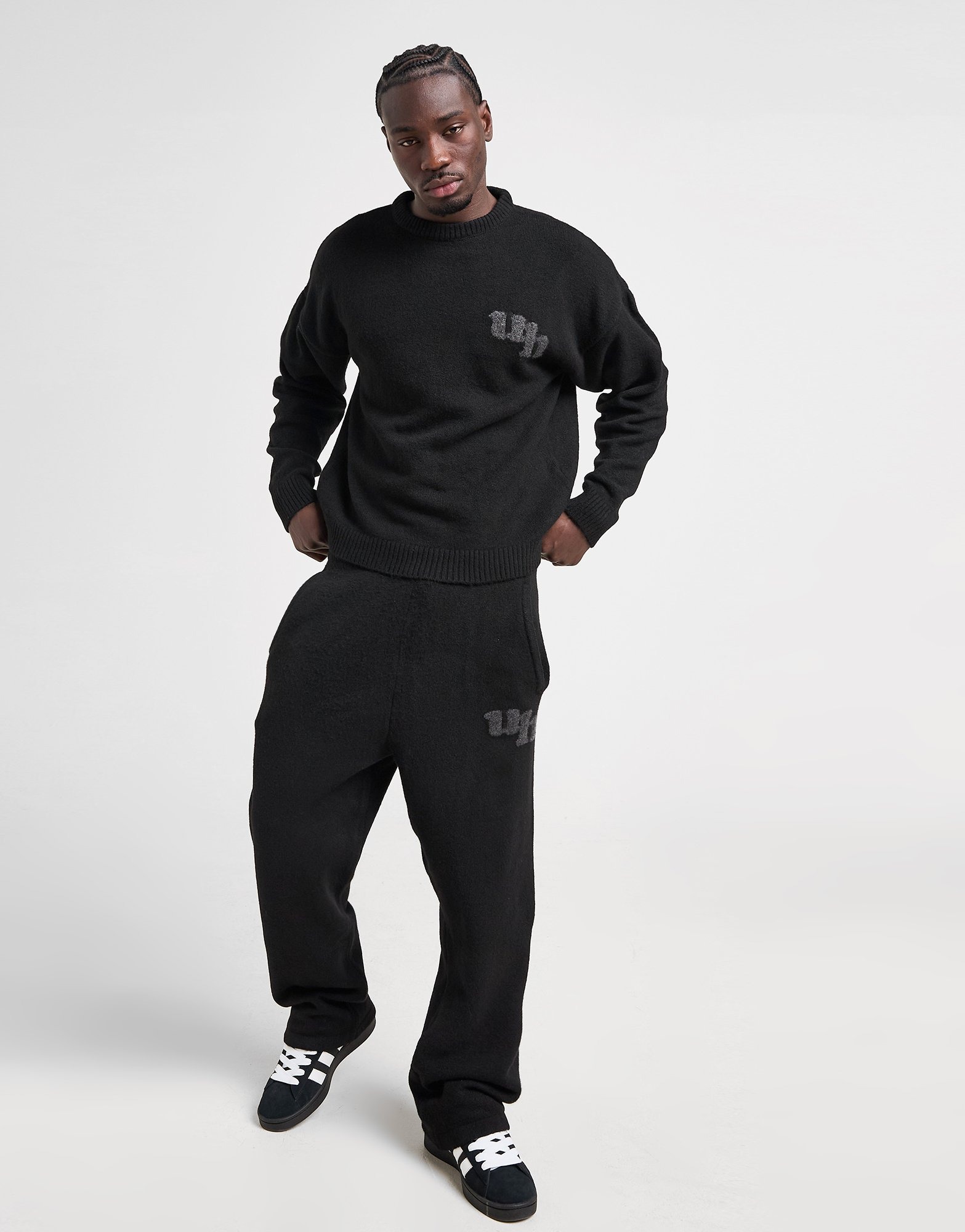 Black Unlike Humans Fuzzy Joggers - JD Sports NZ
