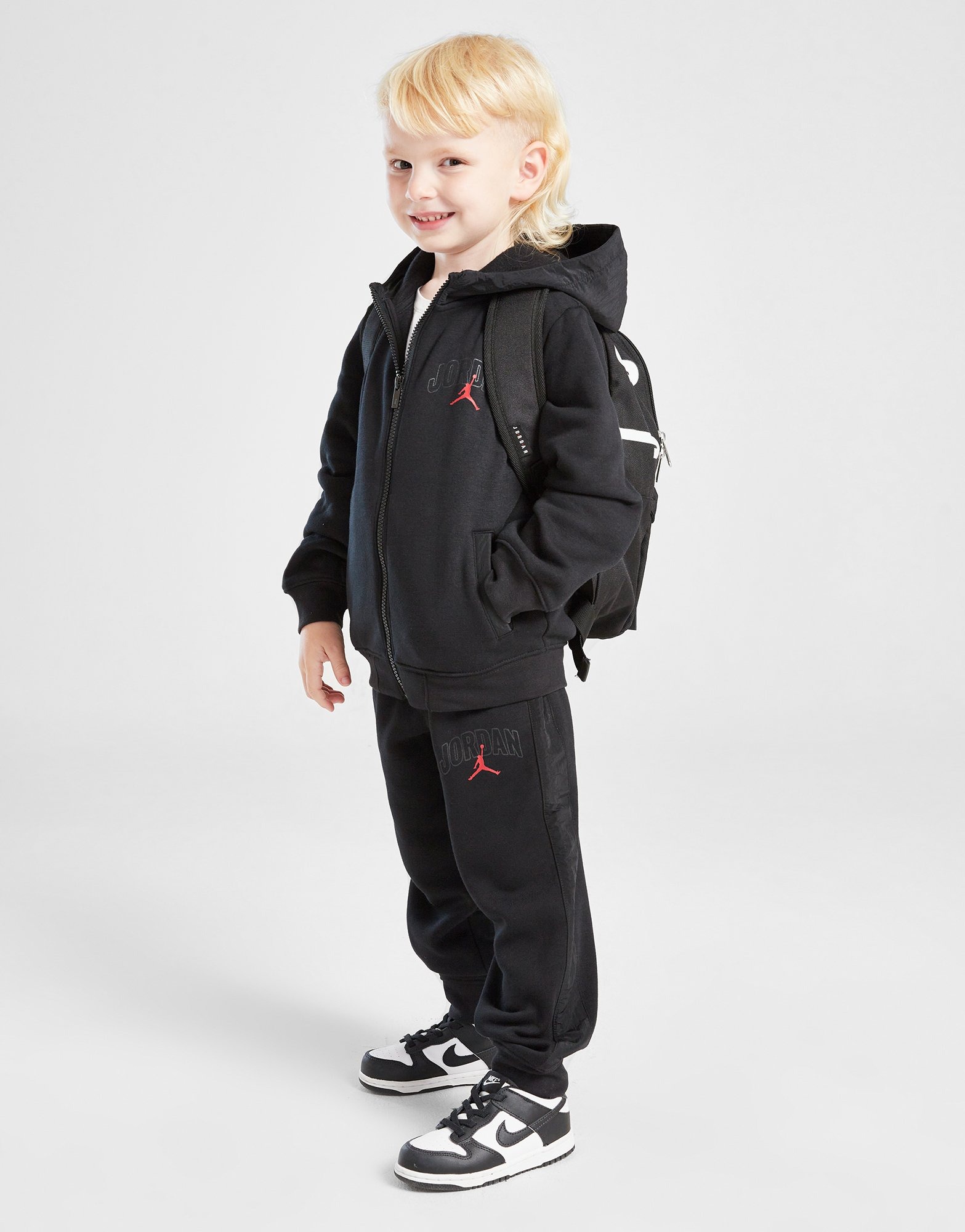 Jordan Ensemble de survêtement zippé Ripstop Arch Logo Enfant Noir- JD ...
