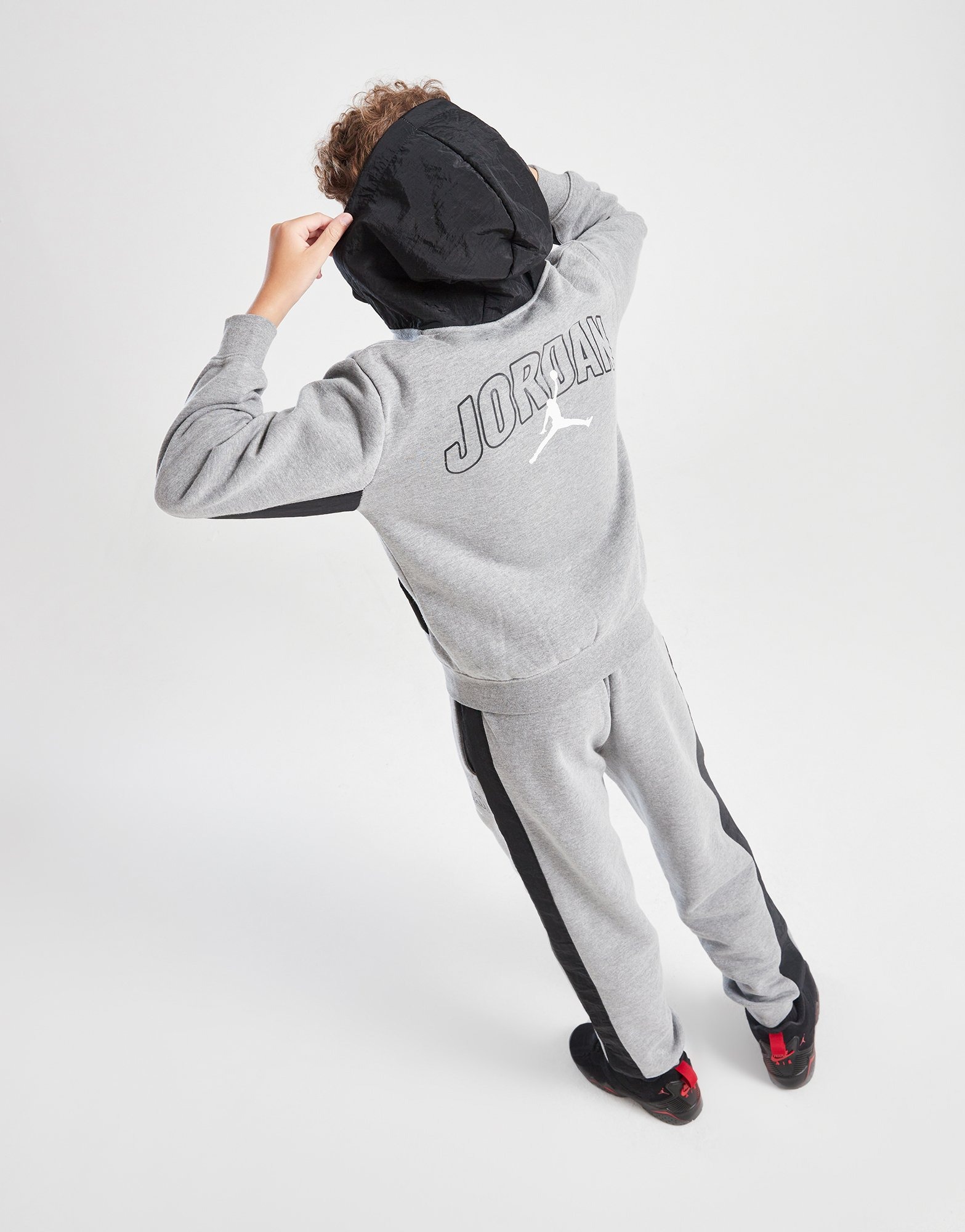 Jordan Ensemble de survêtement Ripstop Fleece Junior Gris- JD Sports France