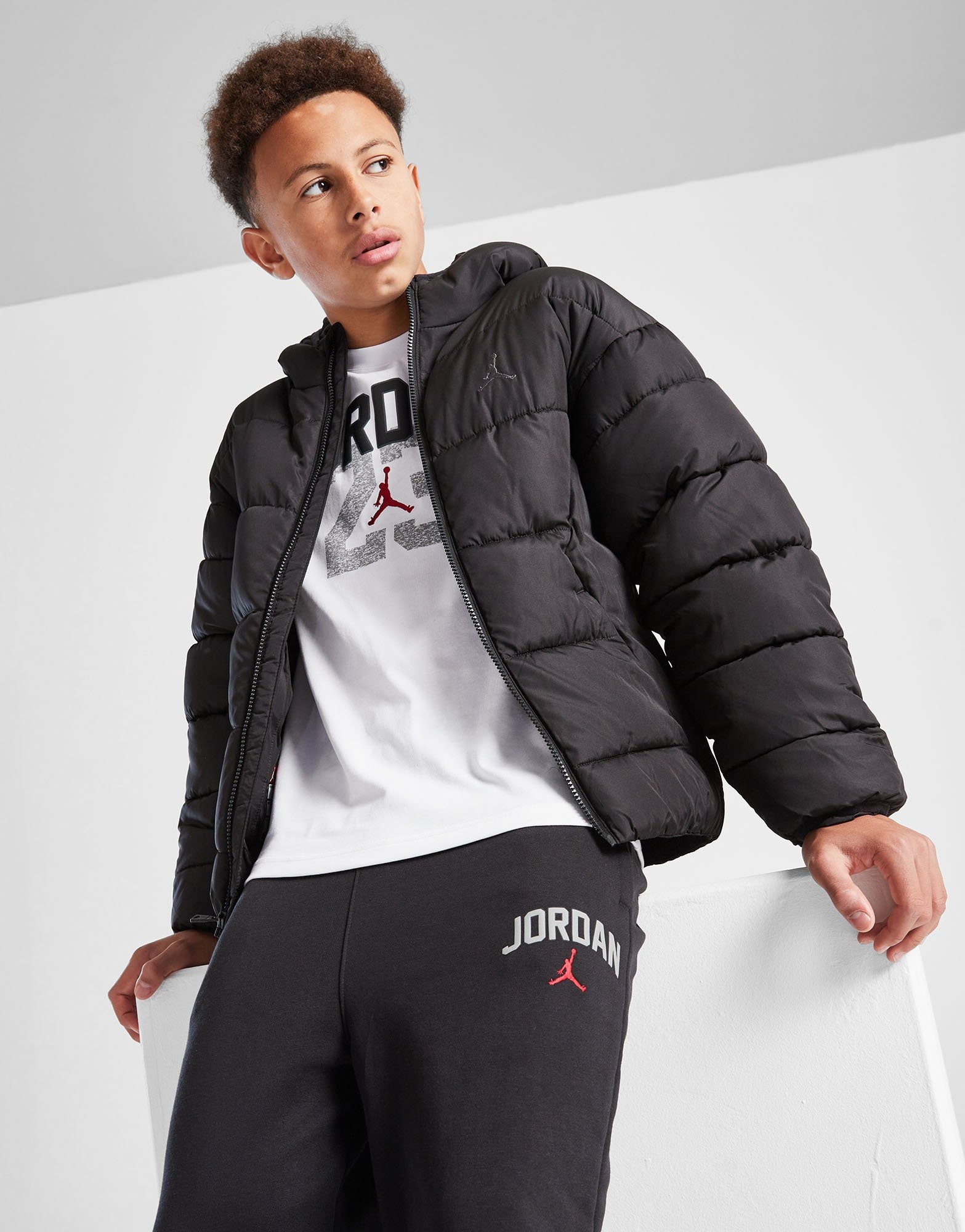 Jordan Bubble Jacket Junior Schwarz - JD Sports Österreich