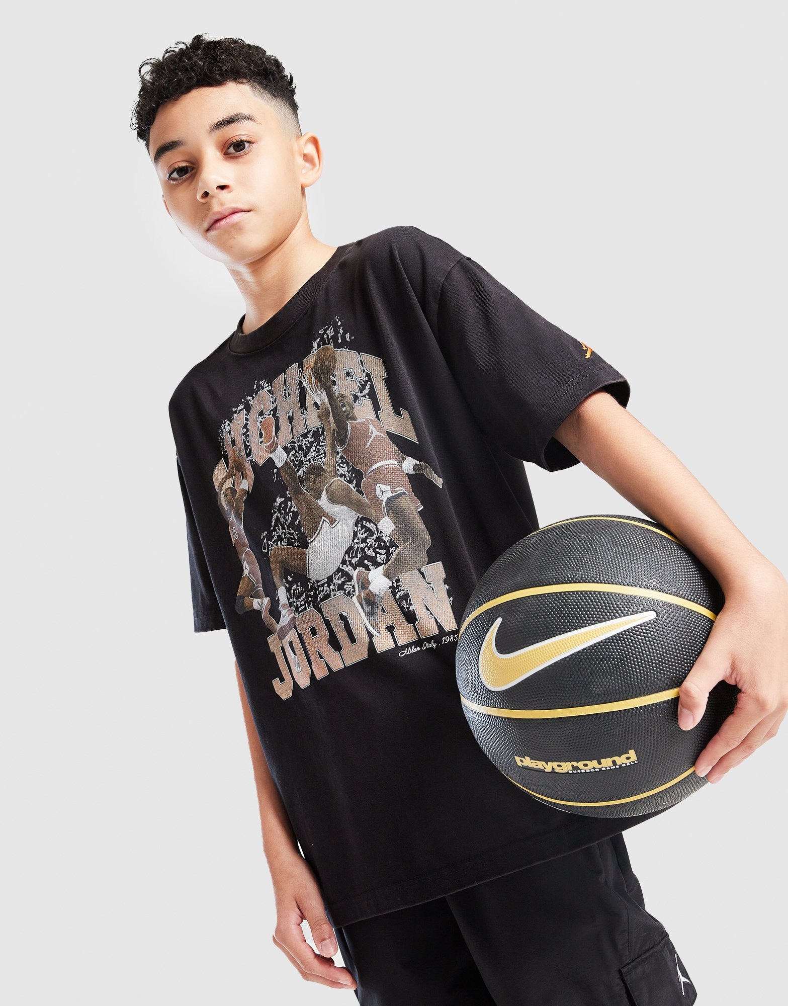 Jordan T-shirt Michael Jordan Washed Logo Junior Noir- JD Sports France