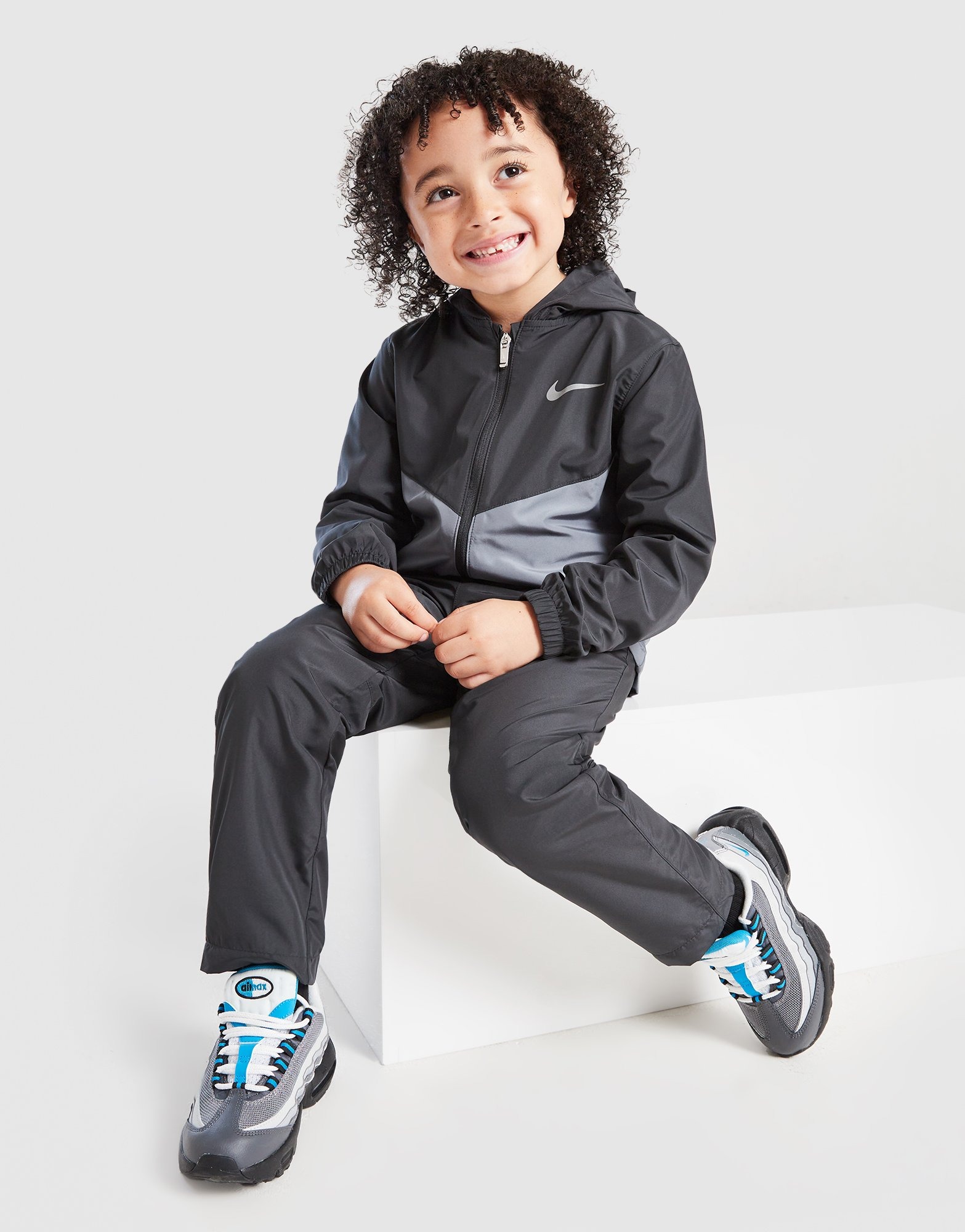 Grey Nike Miler Woven Tracksuit Children - JD Sports Ireland