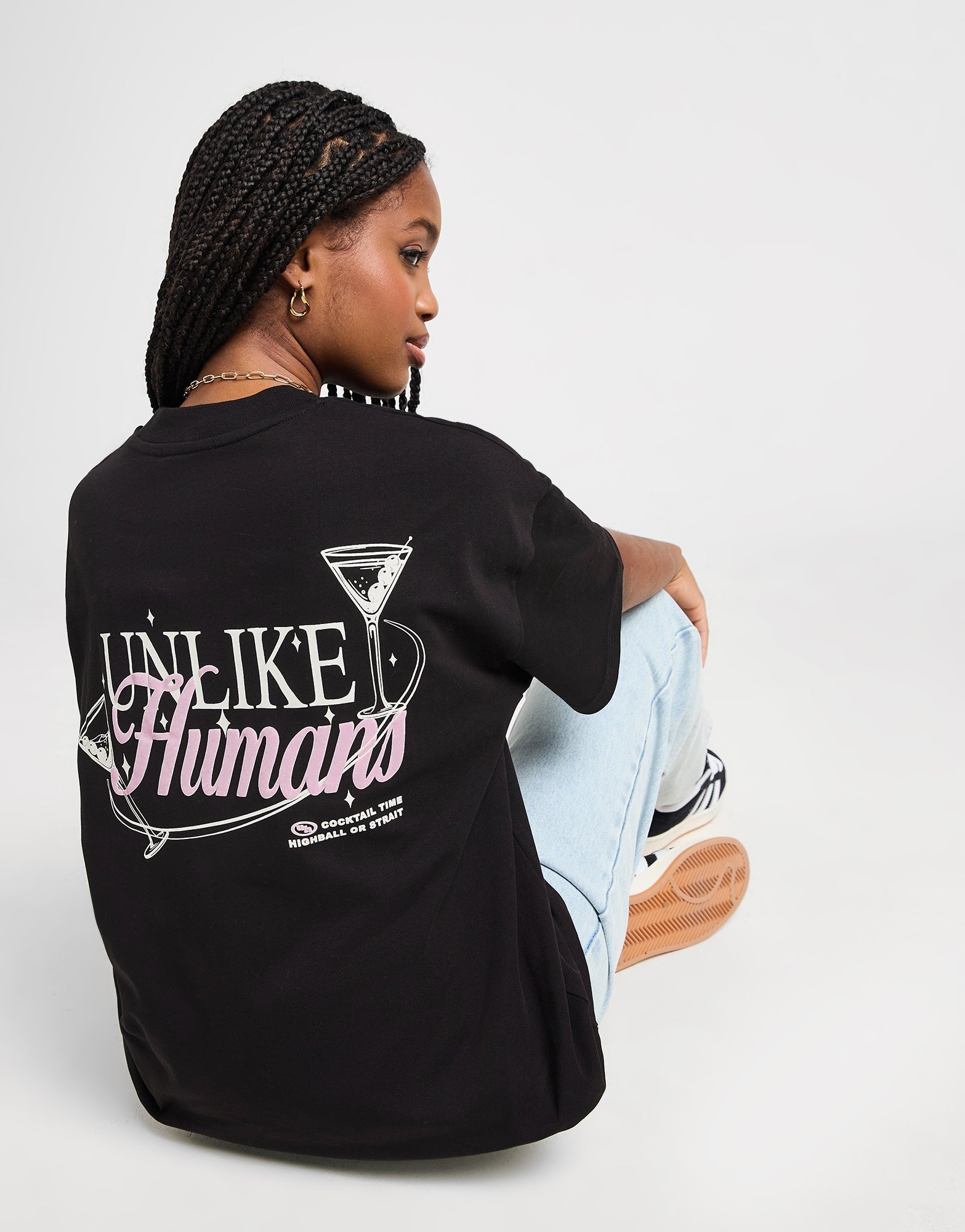 Black Unlike Humans Strait T-Shirt - JD Sports Sverige