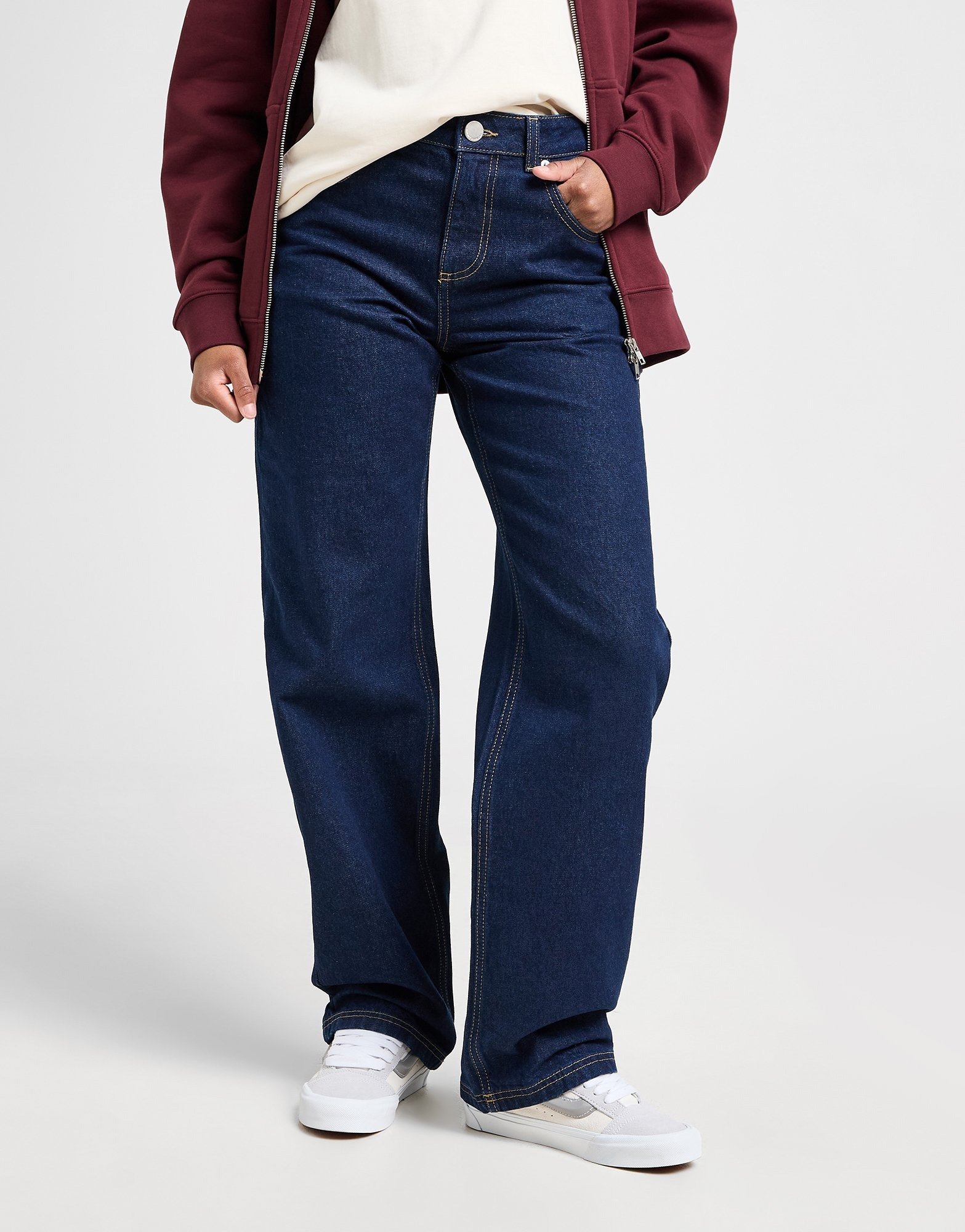 Blue Unlike Humans Mid-Rise Loose Jeans | JD Sports UK