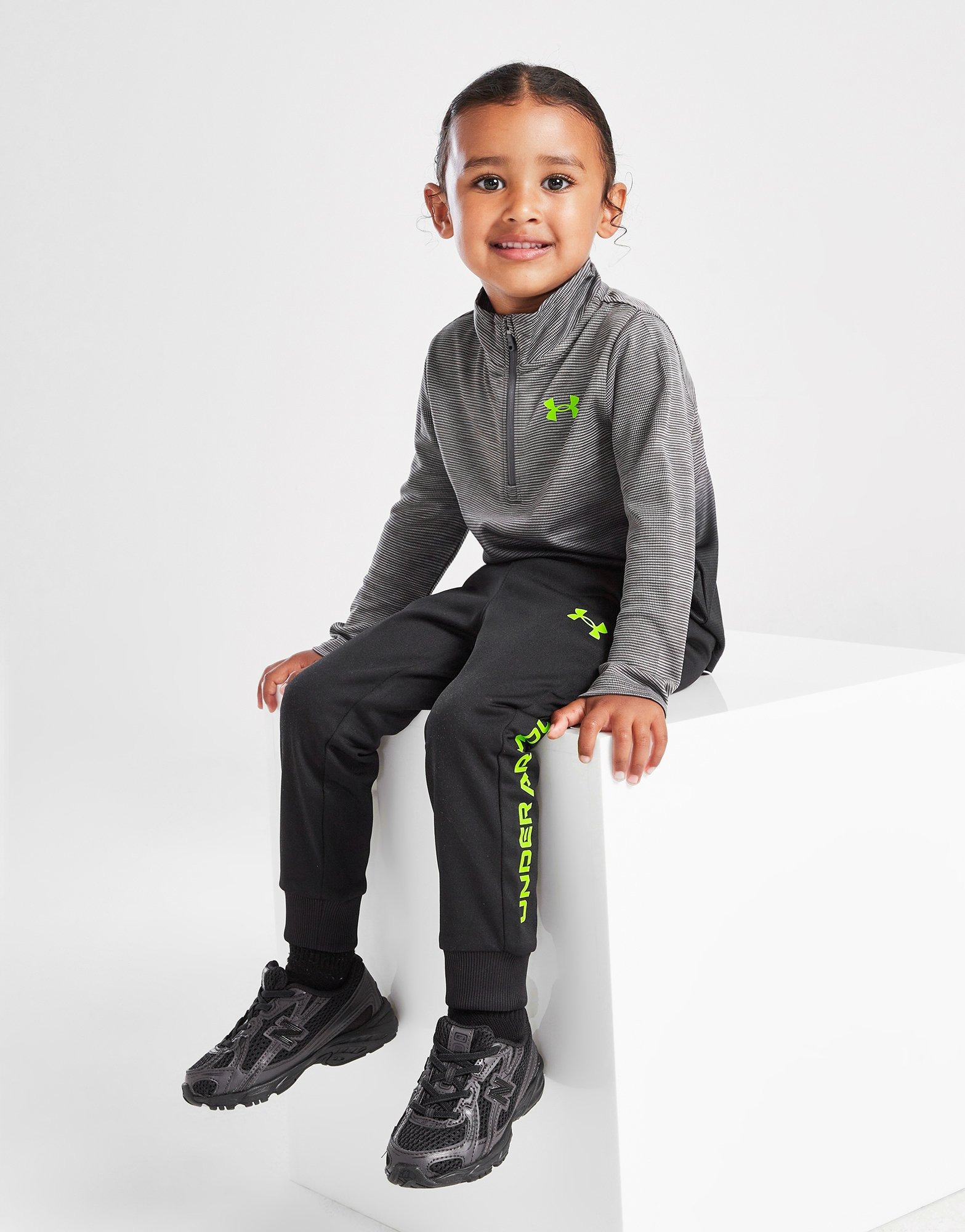 Under Armour Ensemble de survêtement Tech Fade Zippé 1/4 Bébé Noir- JD ...