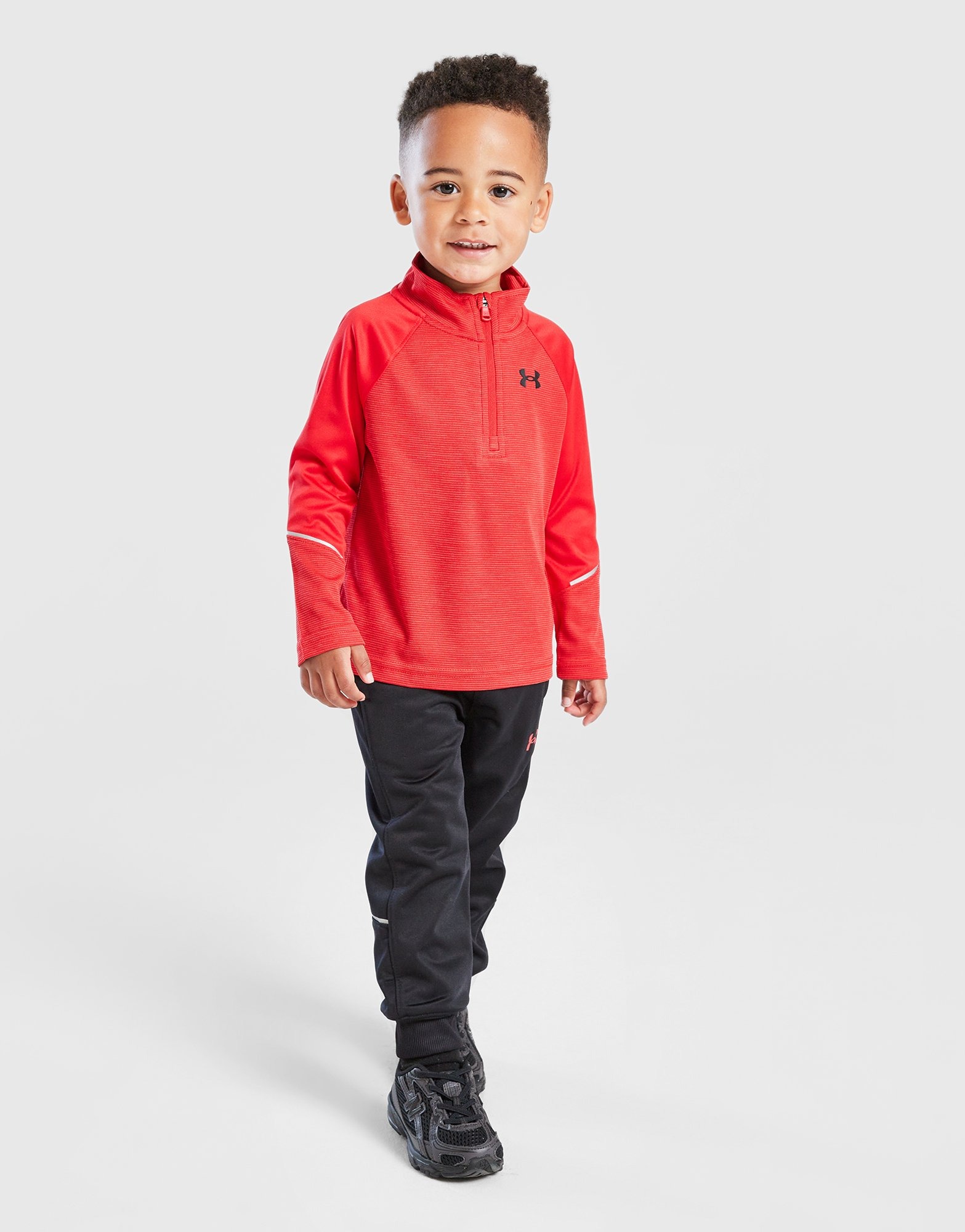 Red Under Armour Tech 1/4 Zip Tracksuit Infant - JD Sports Australia