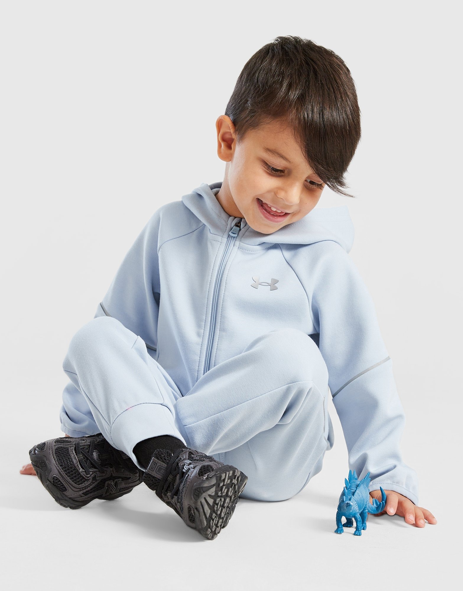 Blue Under Armour Double Knit Full Zip Tracksuit Infant - JD Sports Global