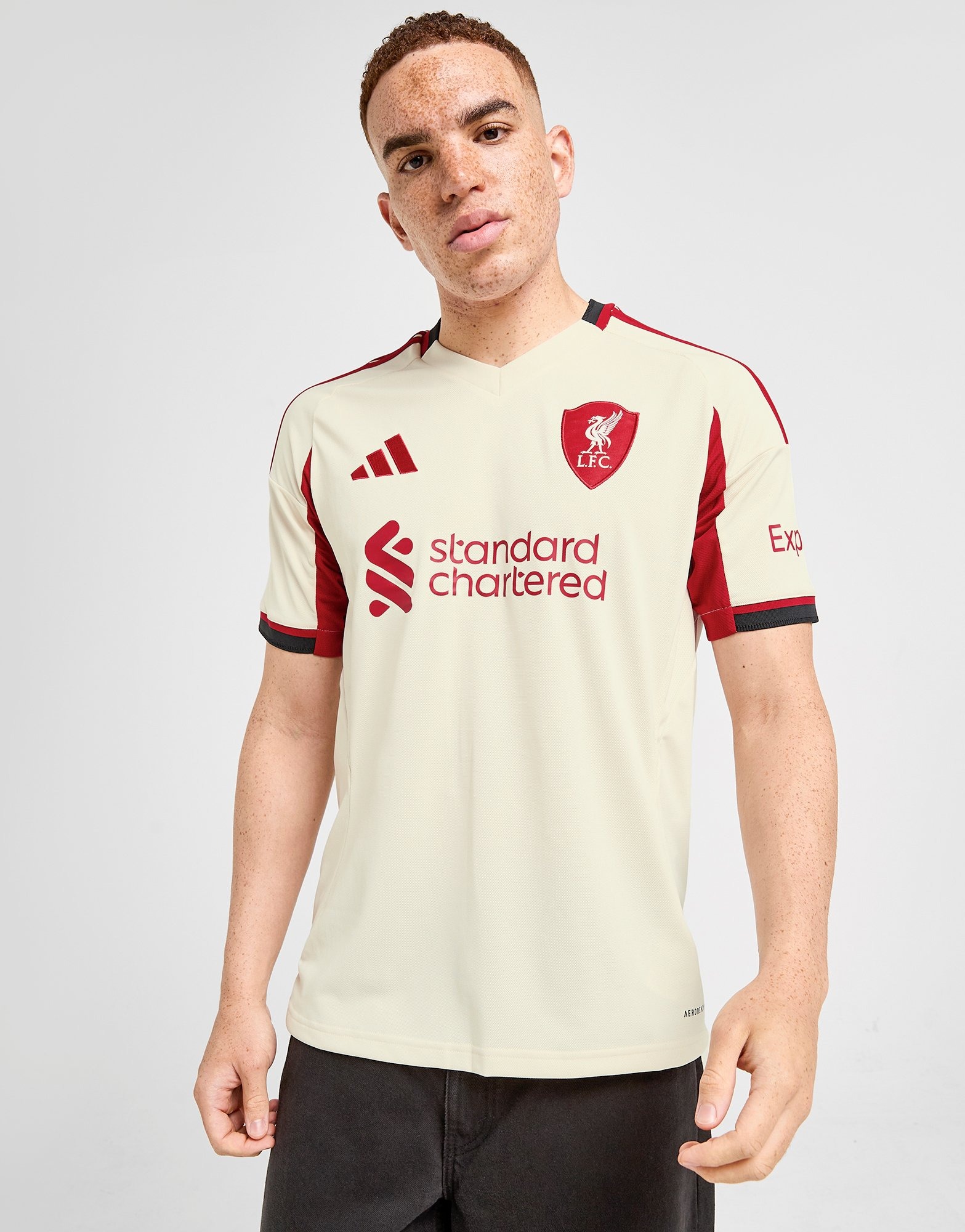 White adidas Liverpool FC 2025/26 Away Shirt - JD Sports Global