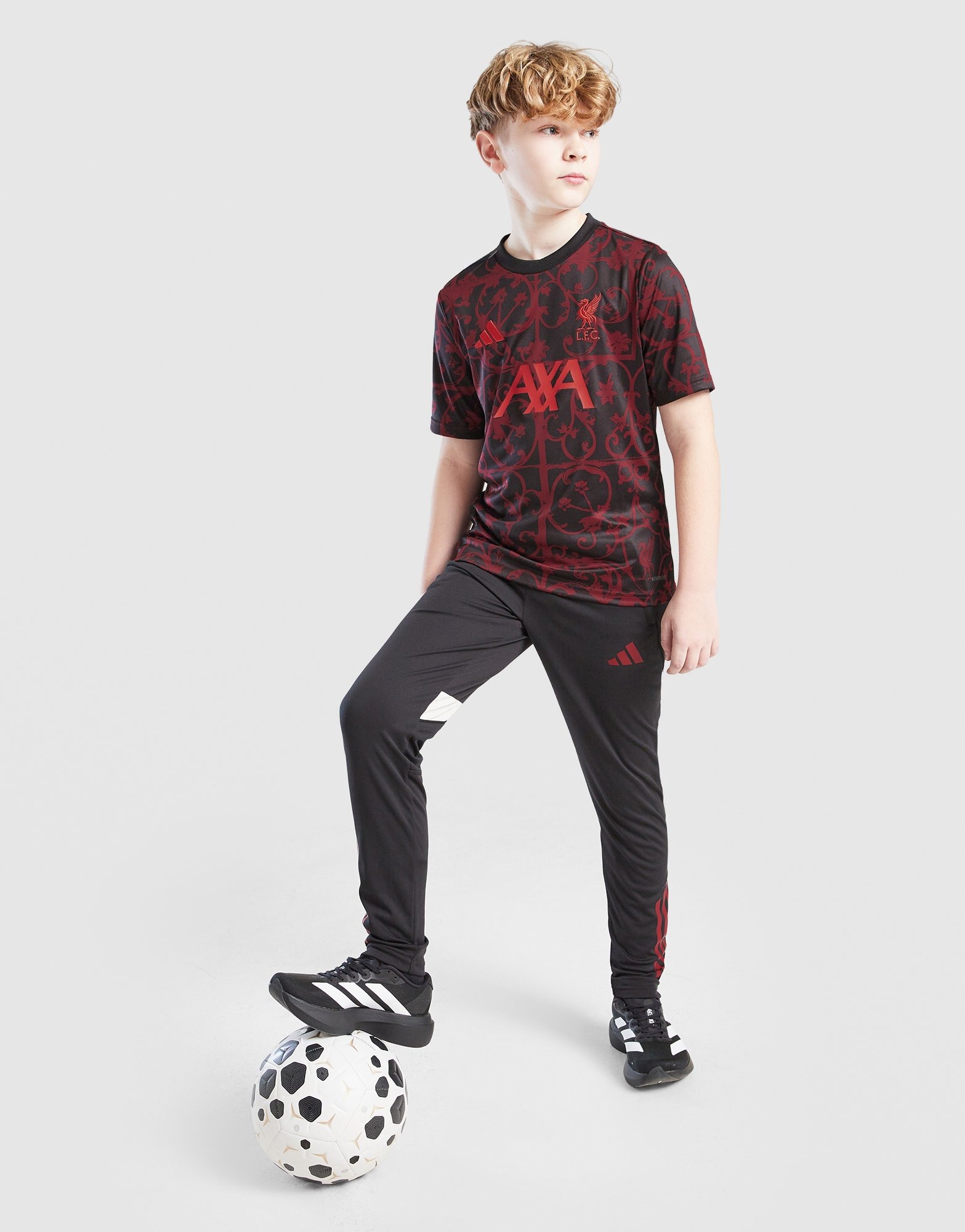 Black adidas Liverpool FC Pre Match Shirt Junior - JD Sports NZ