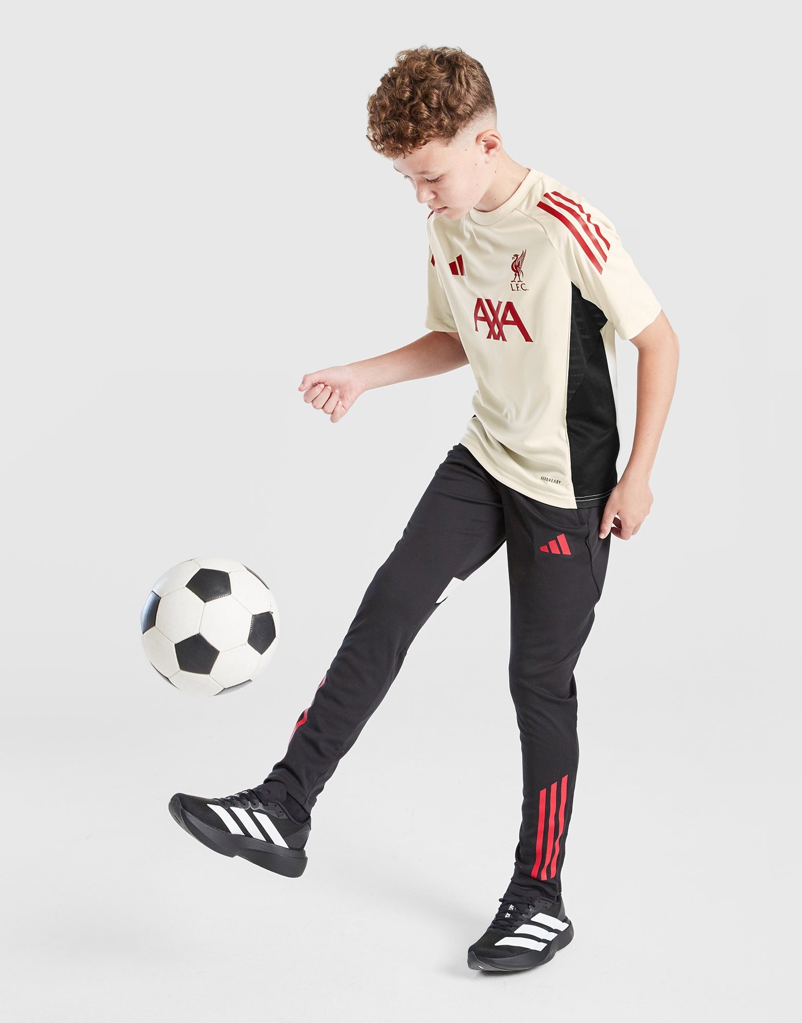 White adidas Liverpool FC Training Shirt Junior | JD Sports UK