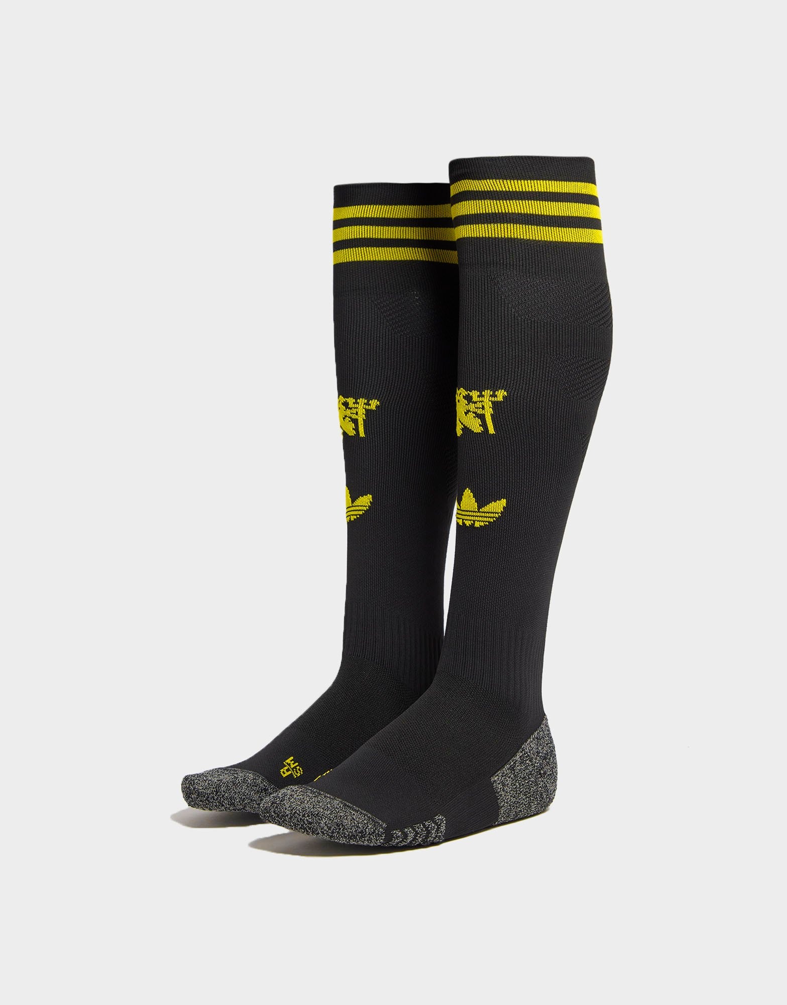 Black adidas Originals Manchester United FC 2025/26 Third Socks Junior ...