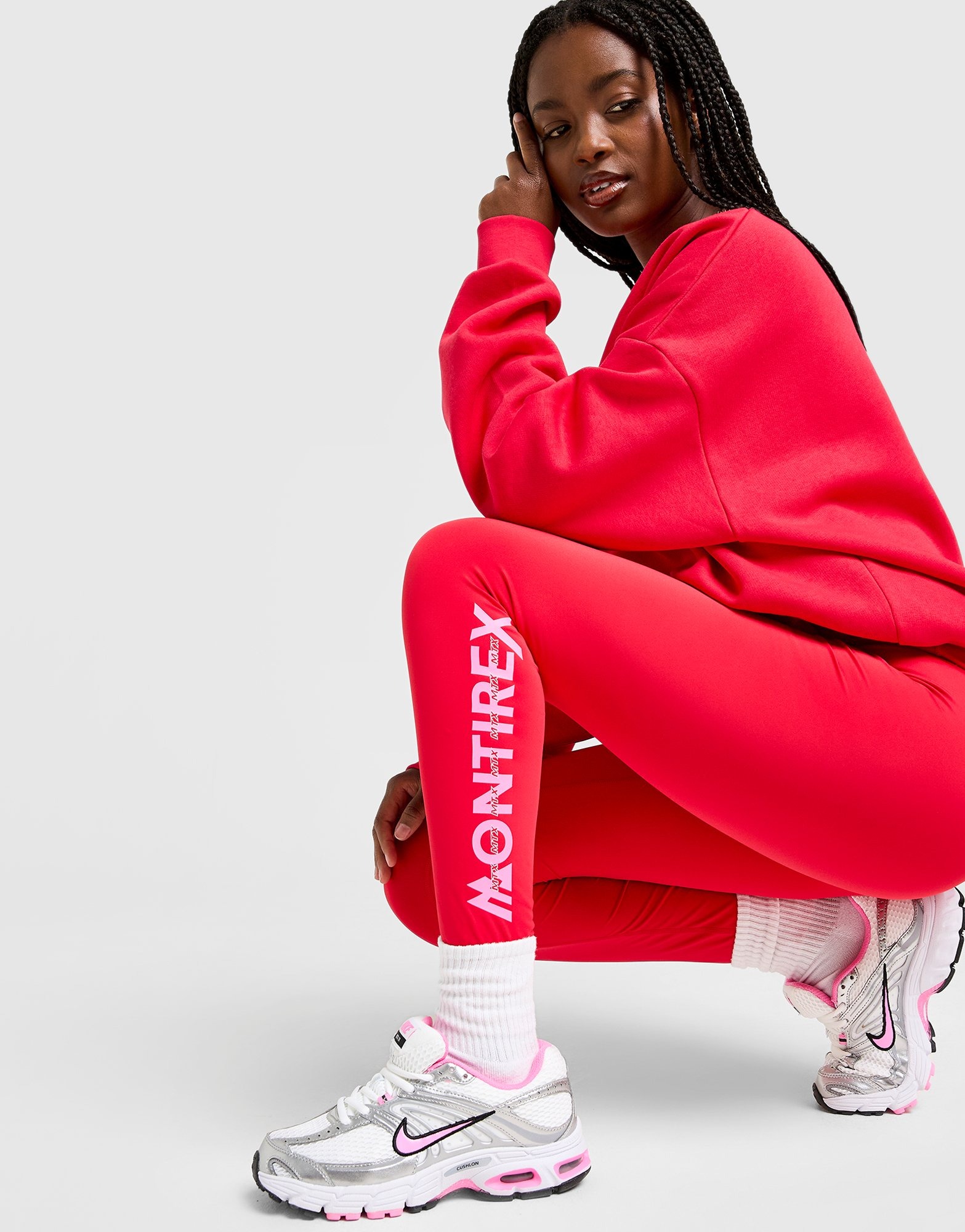 Red MONTIREX Logo Leggings | JD Sports UK