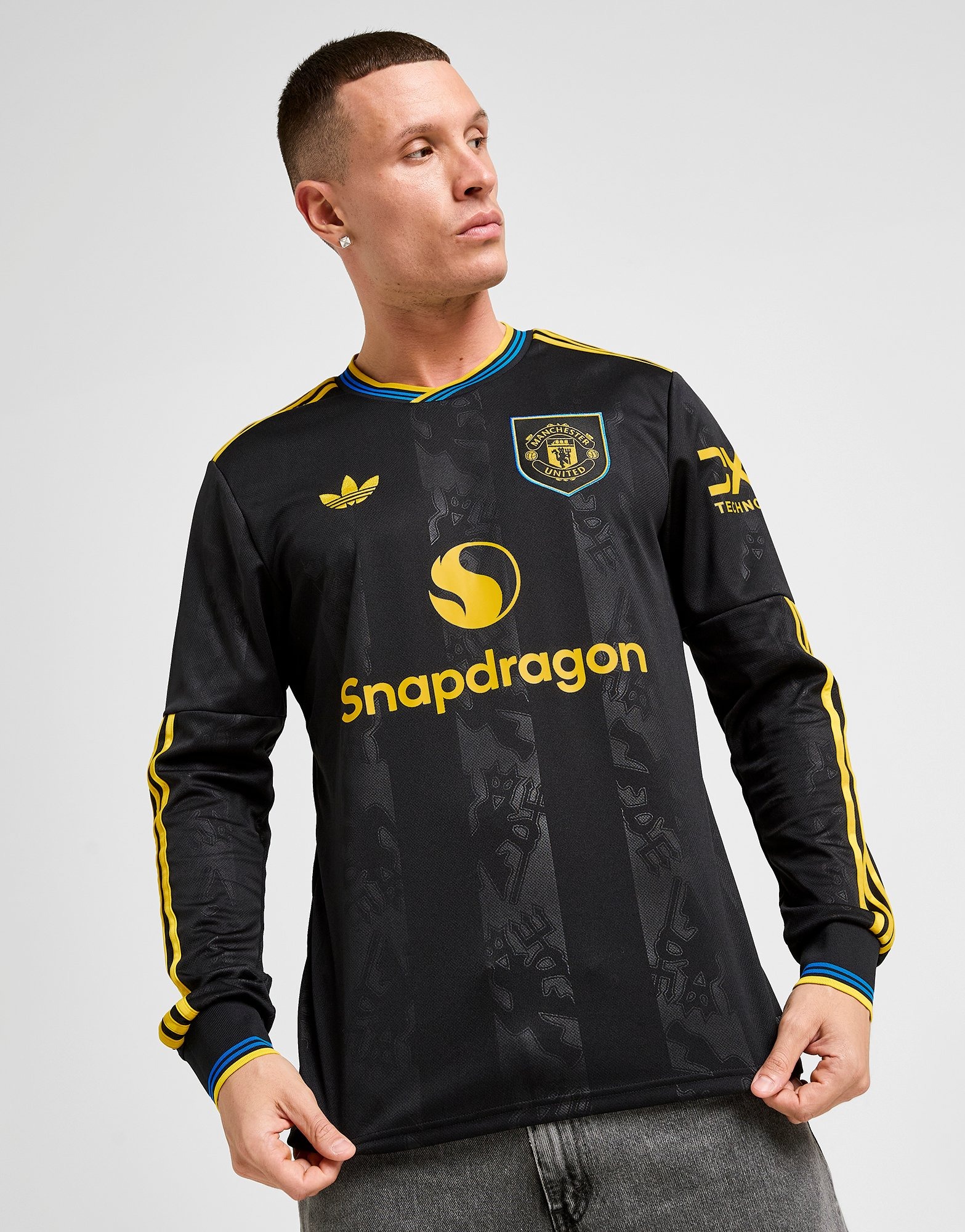 Black adidas Manchester United Fc 25/26 Long Sleeve Third Shirt - JD ...