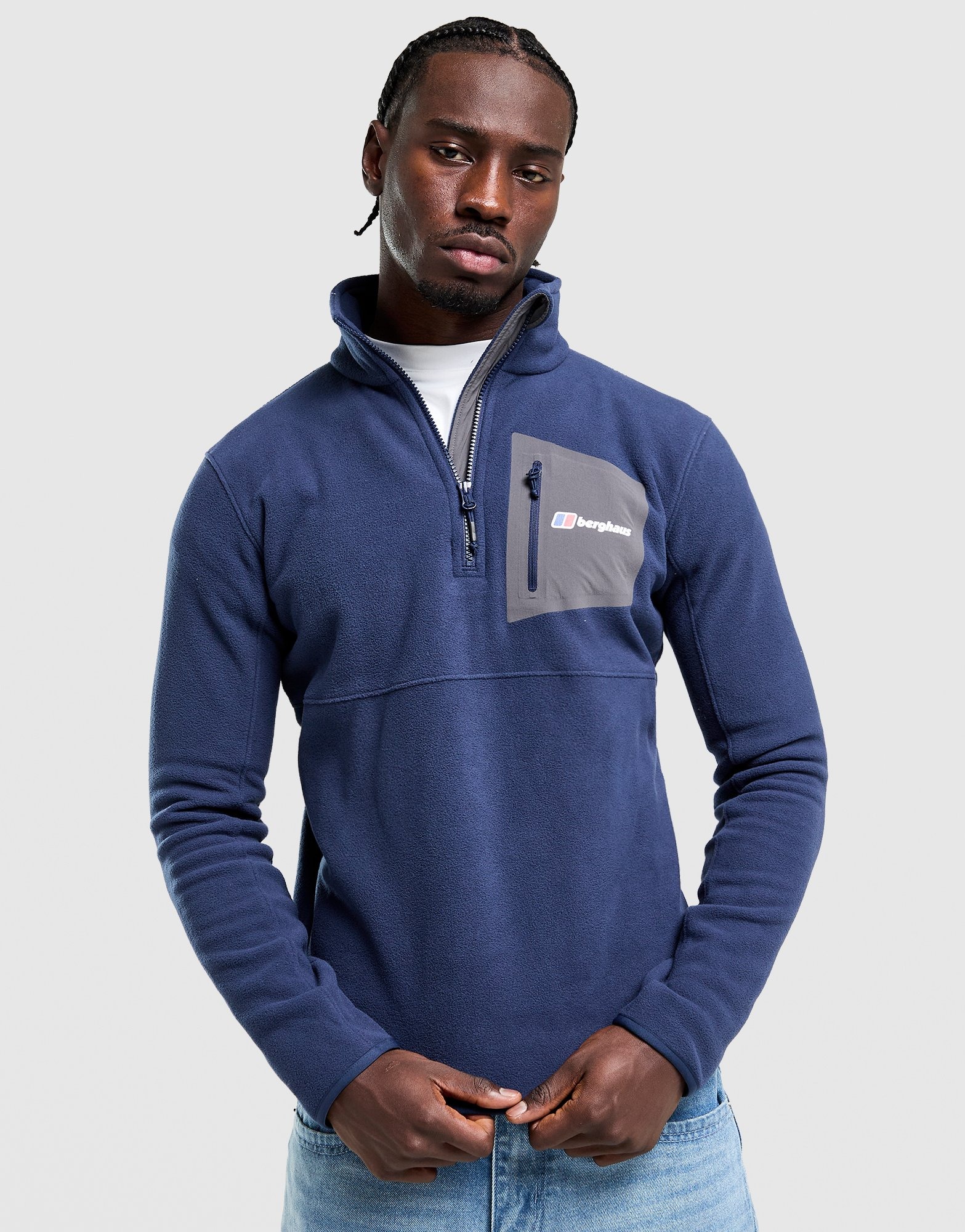 Blue Berghaus Urbism Poly Fleece Top - JD Sports NZ