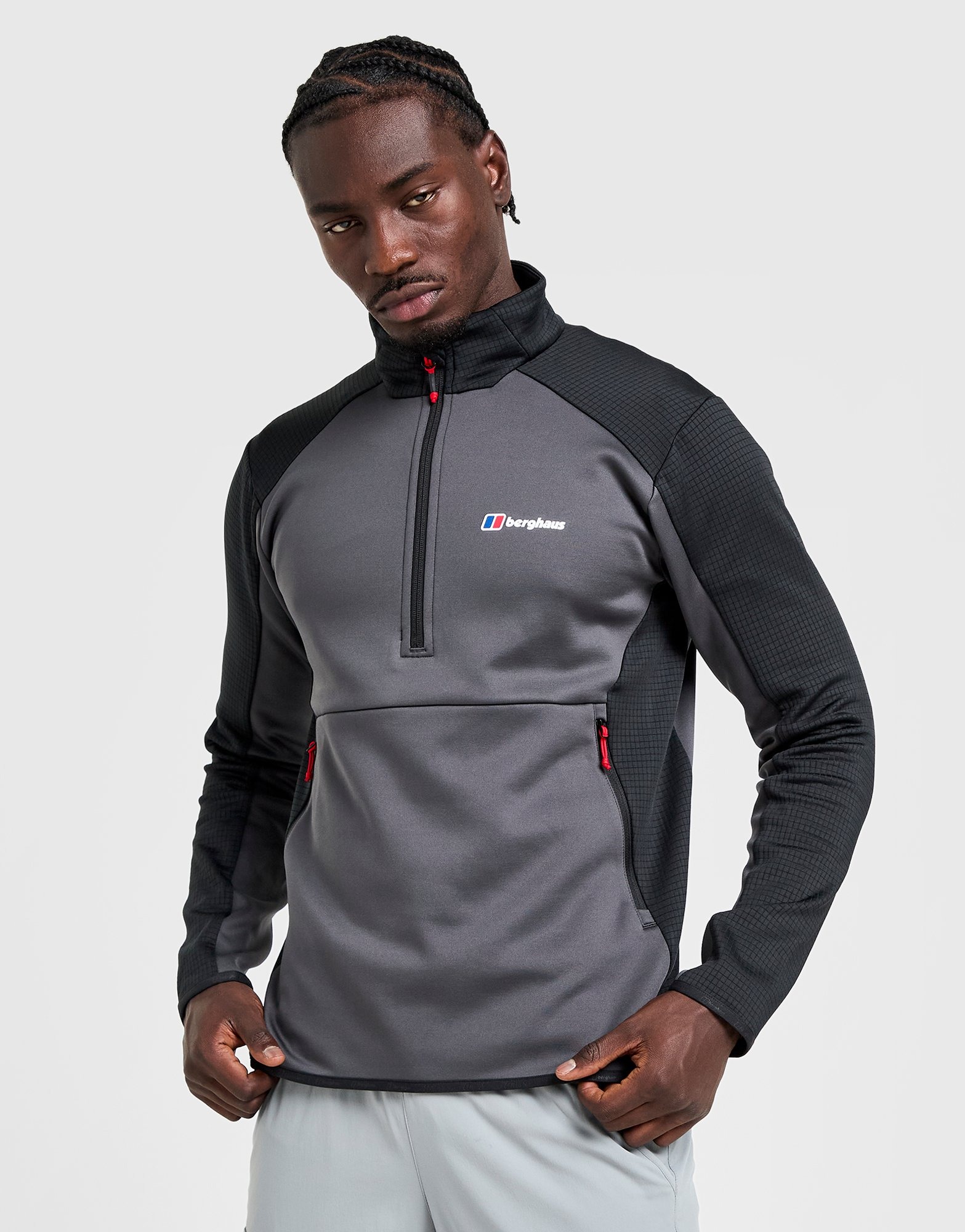 Berghaus Sidley 1/2 Zip Top Grau - JD Sports Österreich
