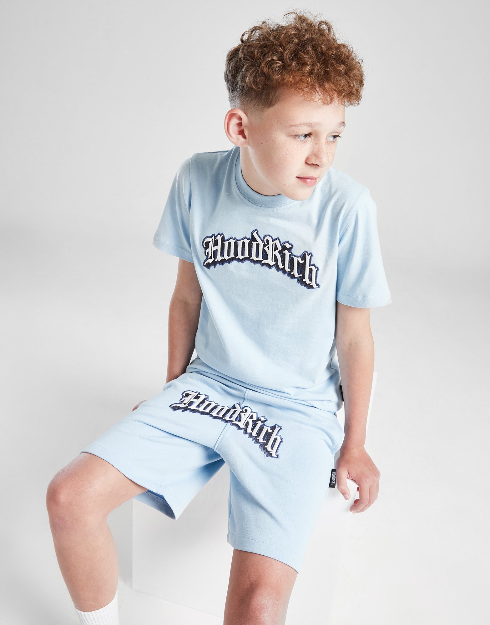 Blue Hoodrich Gothic Shorts Junior | JD Sports UK