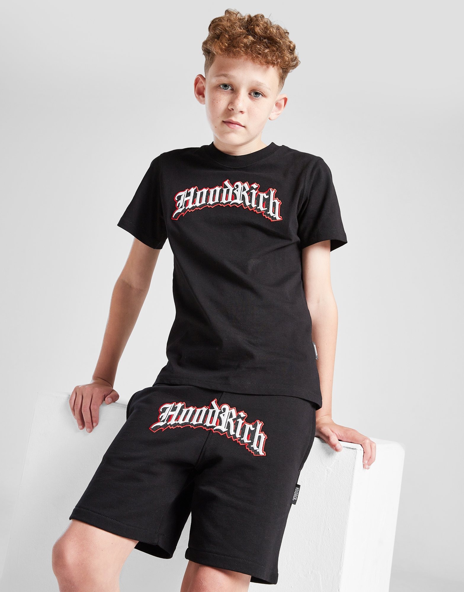Black Hoodrich Gothic Back Hit T-Shirt Junior | JD Sports UK