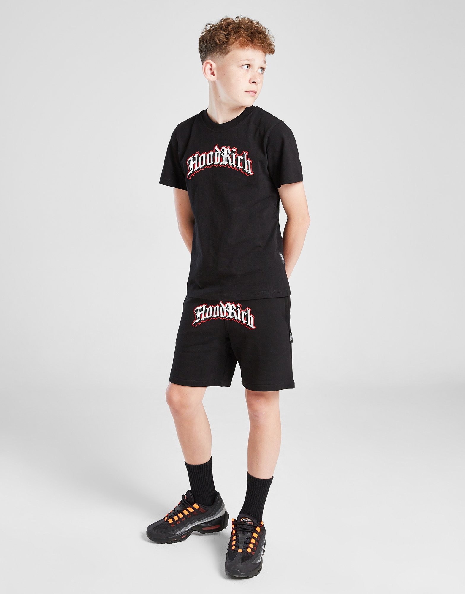 Black Hoodrich Gothic Shorts Junior - JD Sports Global