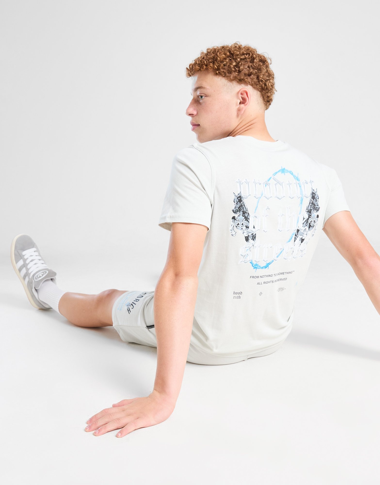 White Hoodrich Shadow T-shirt Junior - JD Sports Australia