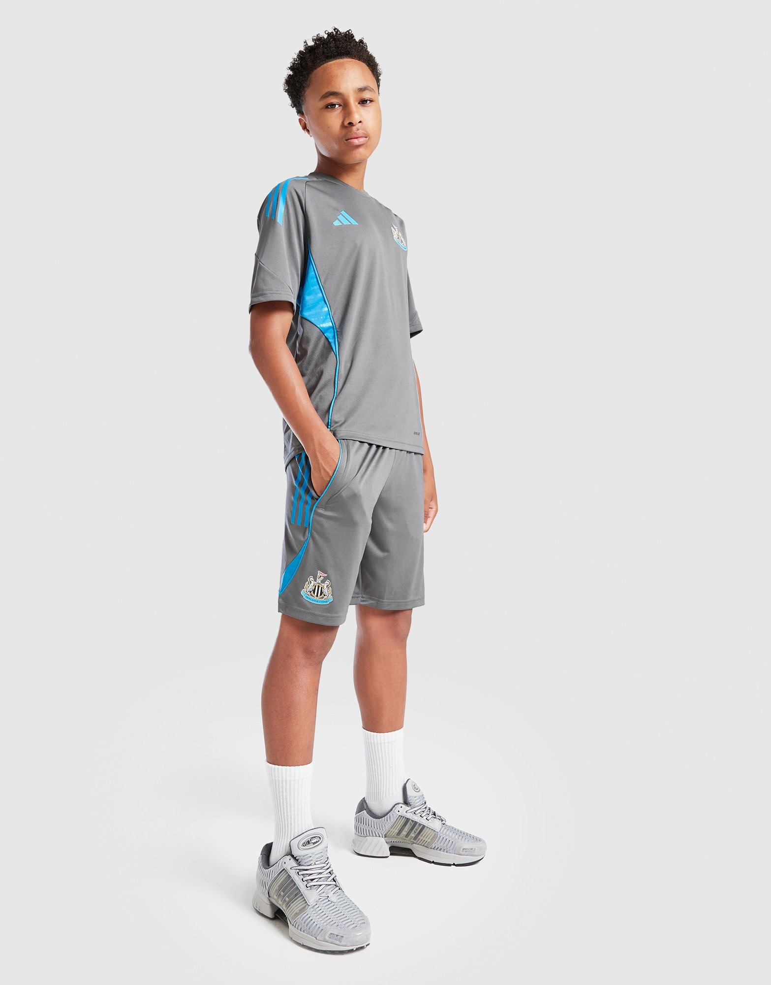 Grey adidas Newcastle United FC Training Shorts Junior - JD Sports NZ