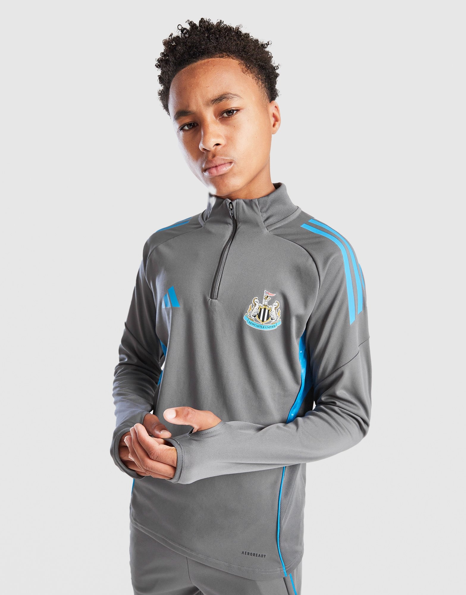 Grey adidas Newcastle United FC Training Track Top Junior - JD Sports ...