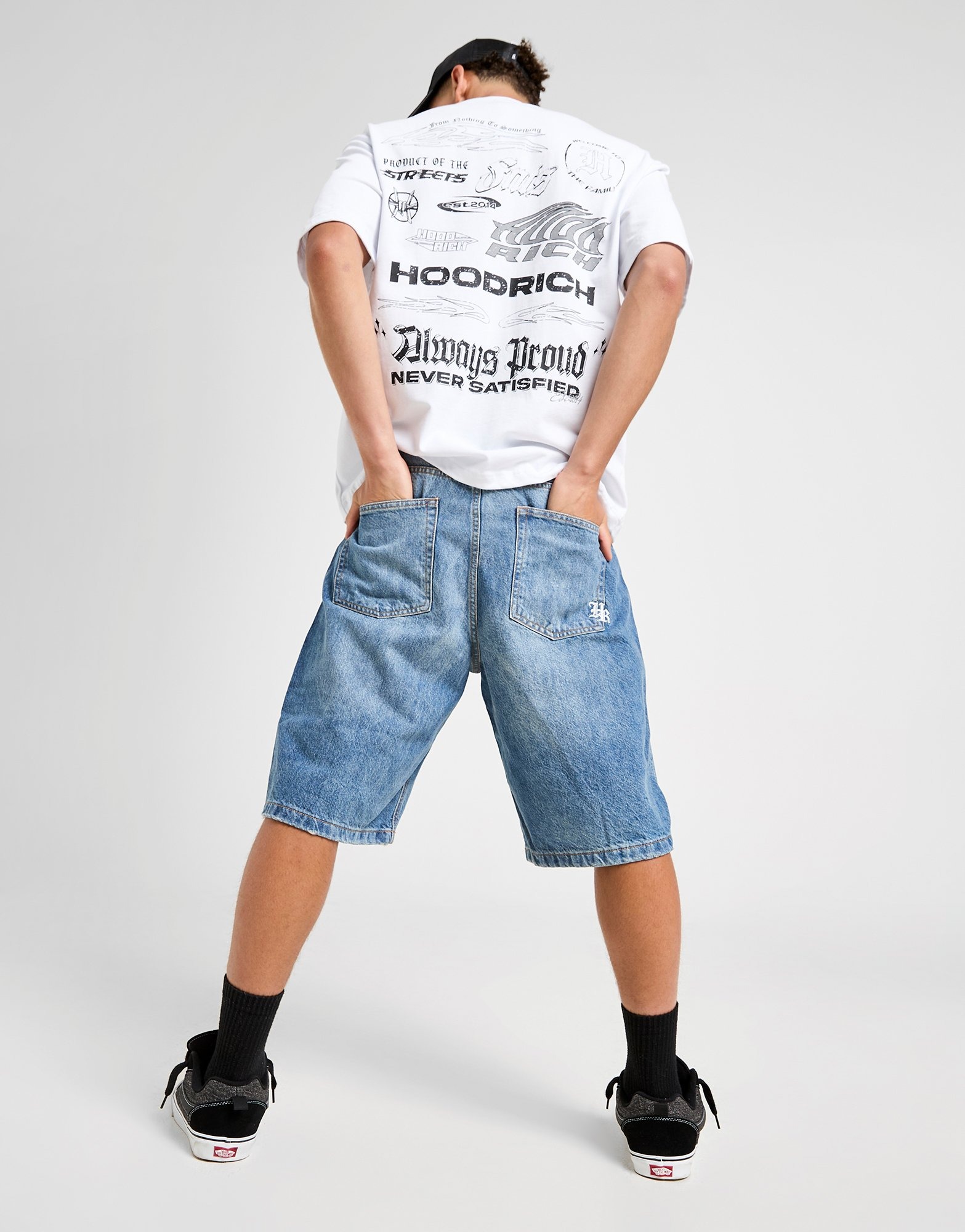 Blue Hoodrich Core Denim Shorts - JD Sports Global