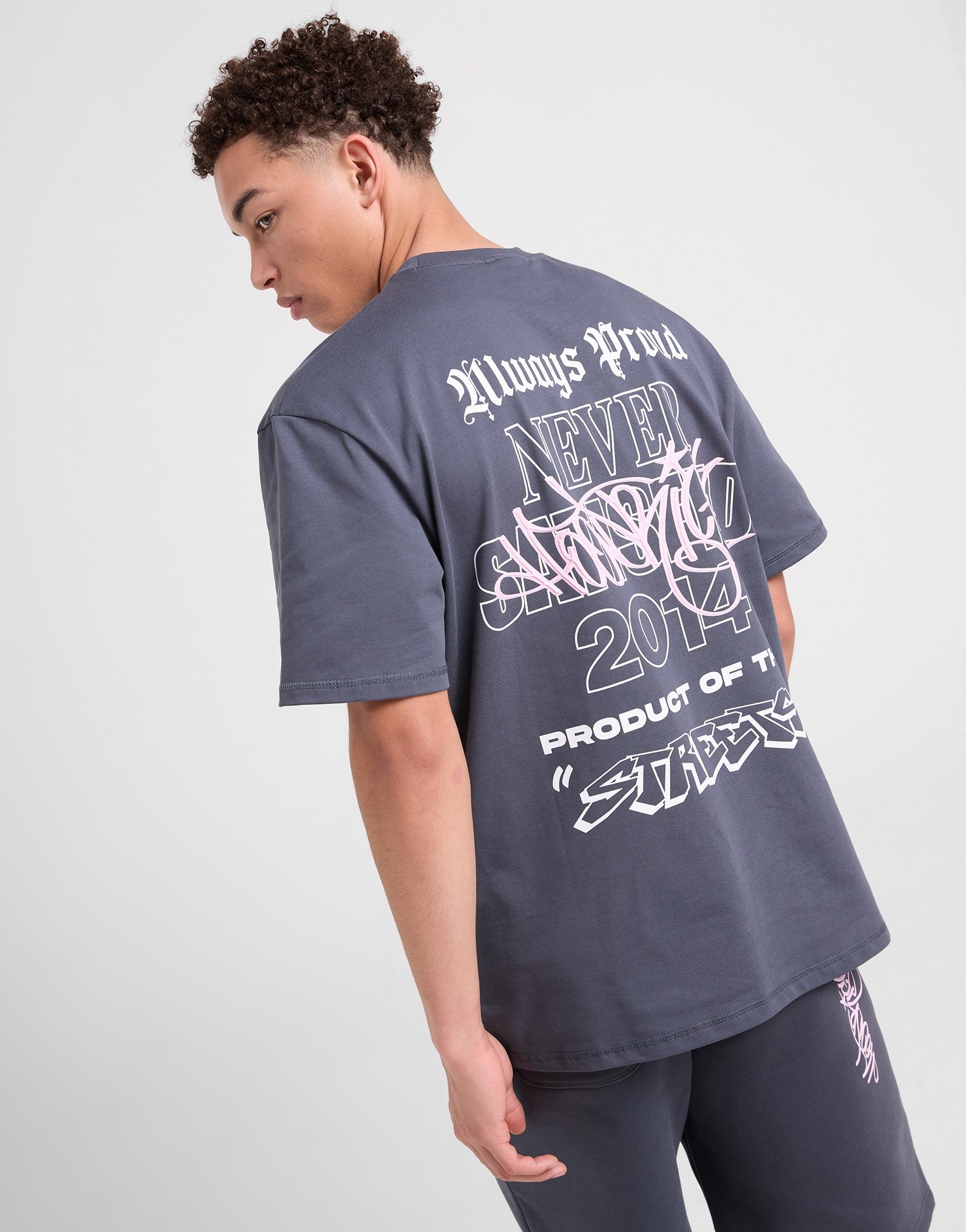 Grey Hoodrich Stamp Tag Oversized T-Shirt - JD Sports Global