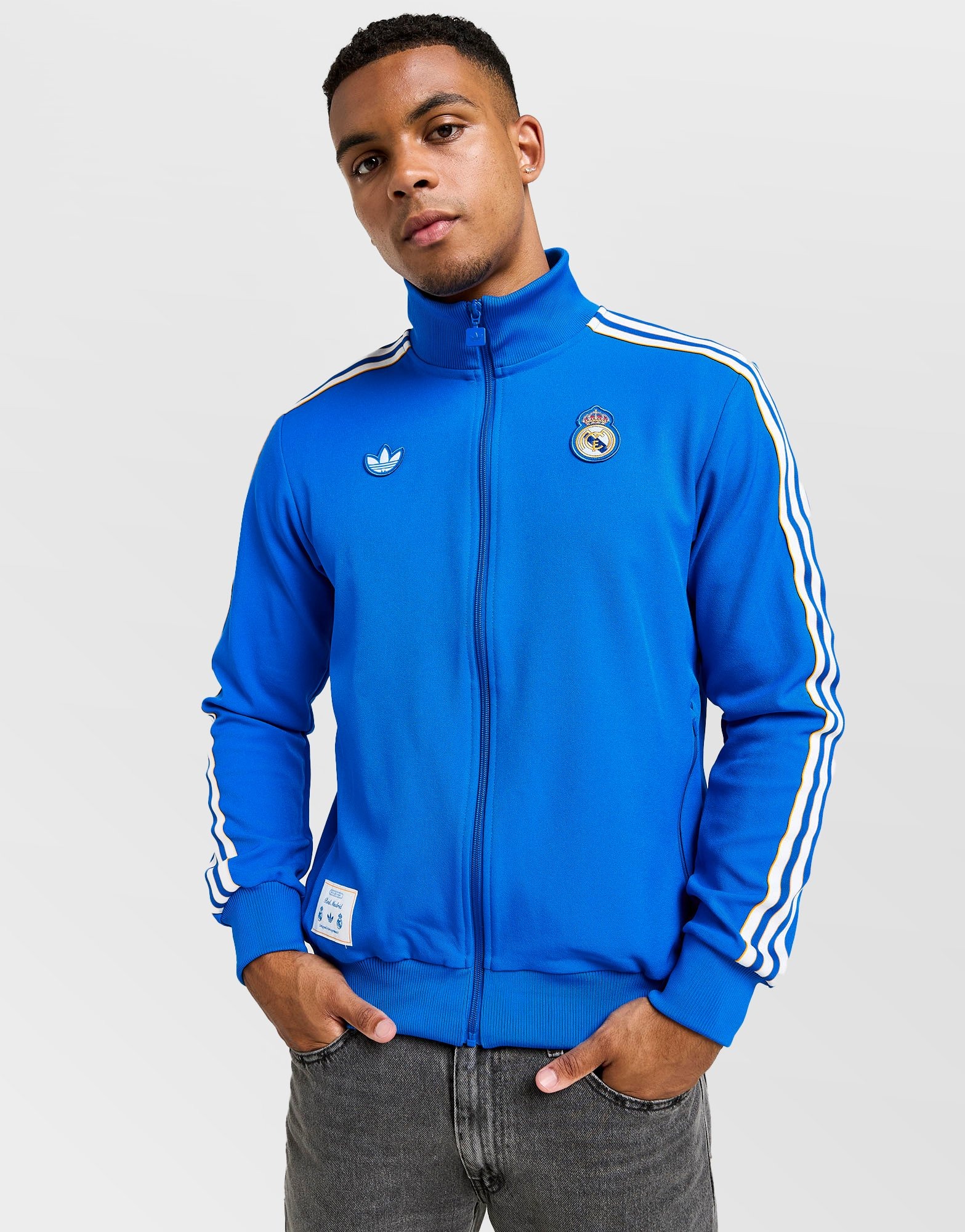 adidas Originals Haut de survêtement Real Madrid Icon Bleu- JD Sports France