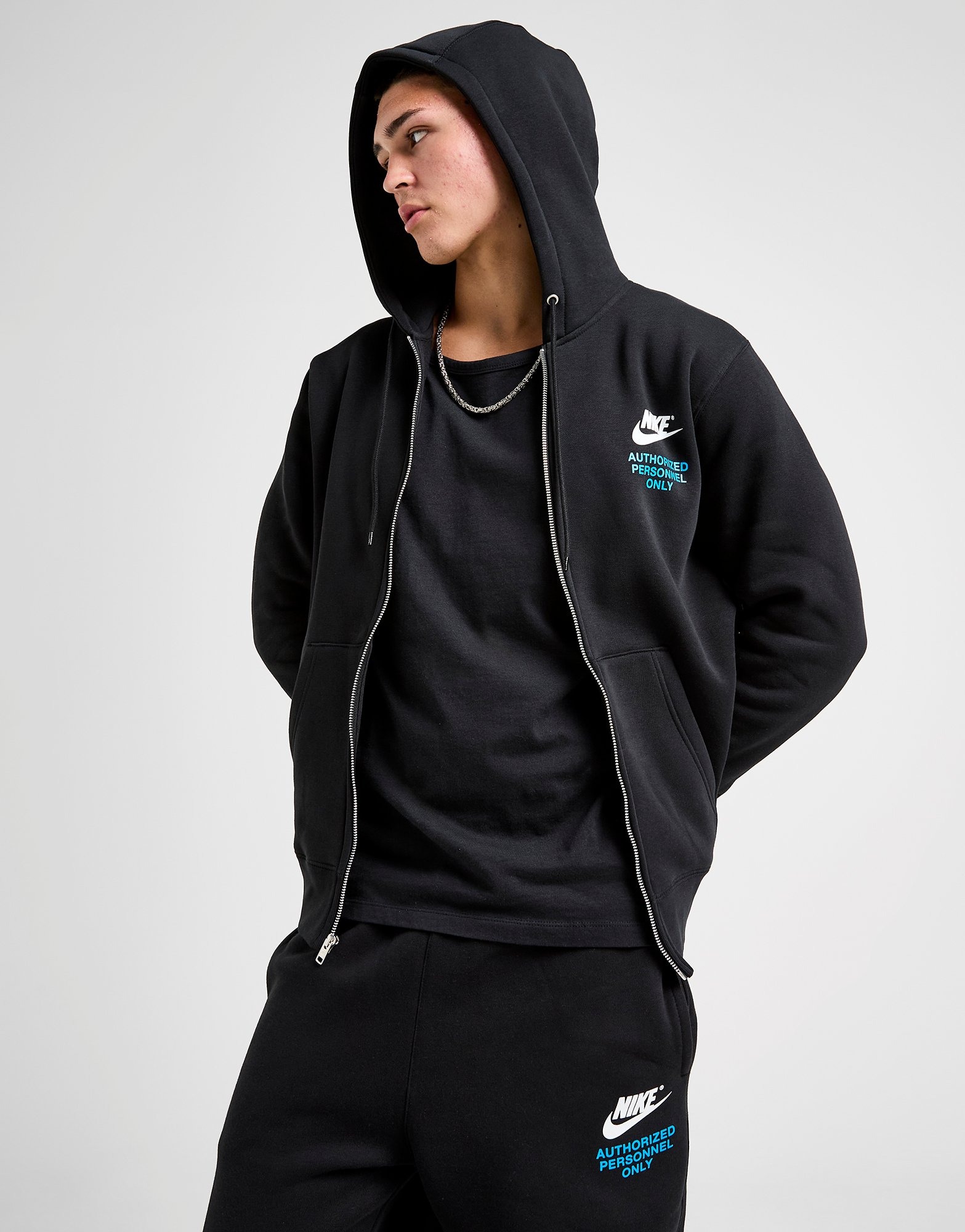 Nike Sudadera Con Capucha Authorised Full Zip En Negro Jd Sports España