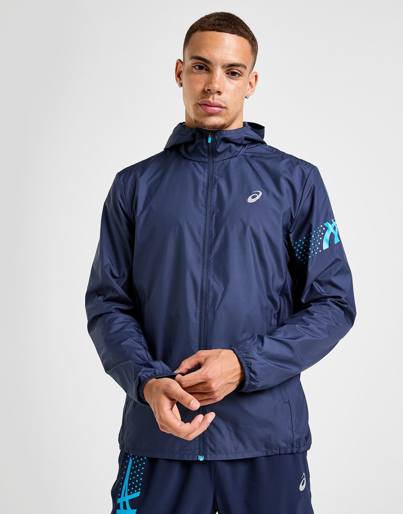 Blue ASICS Icon Jacket - JD Sports Global