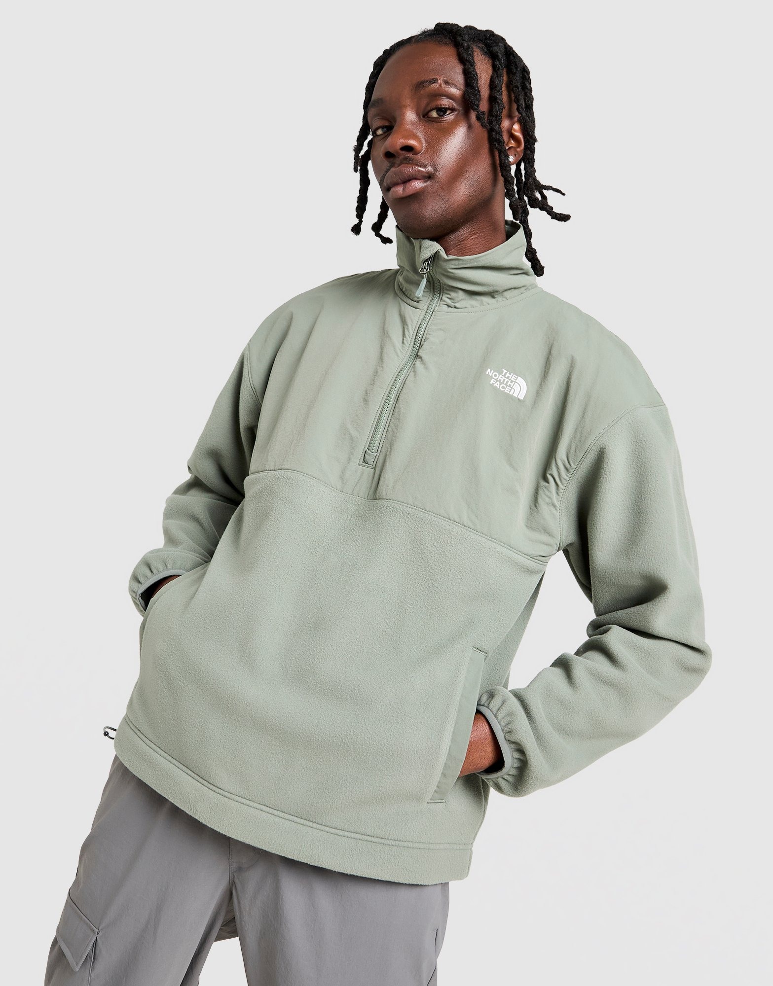 Green The North Face Samari 1/4 Zip Fleece | JD Sports UK