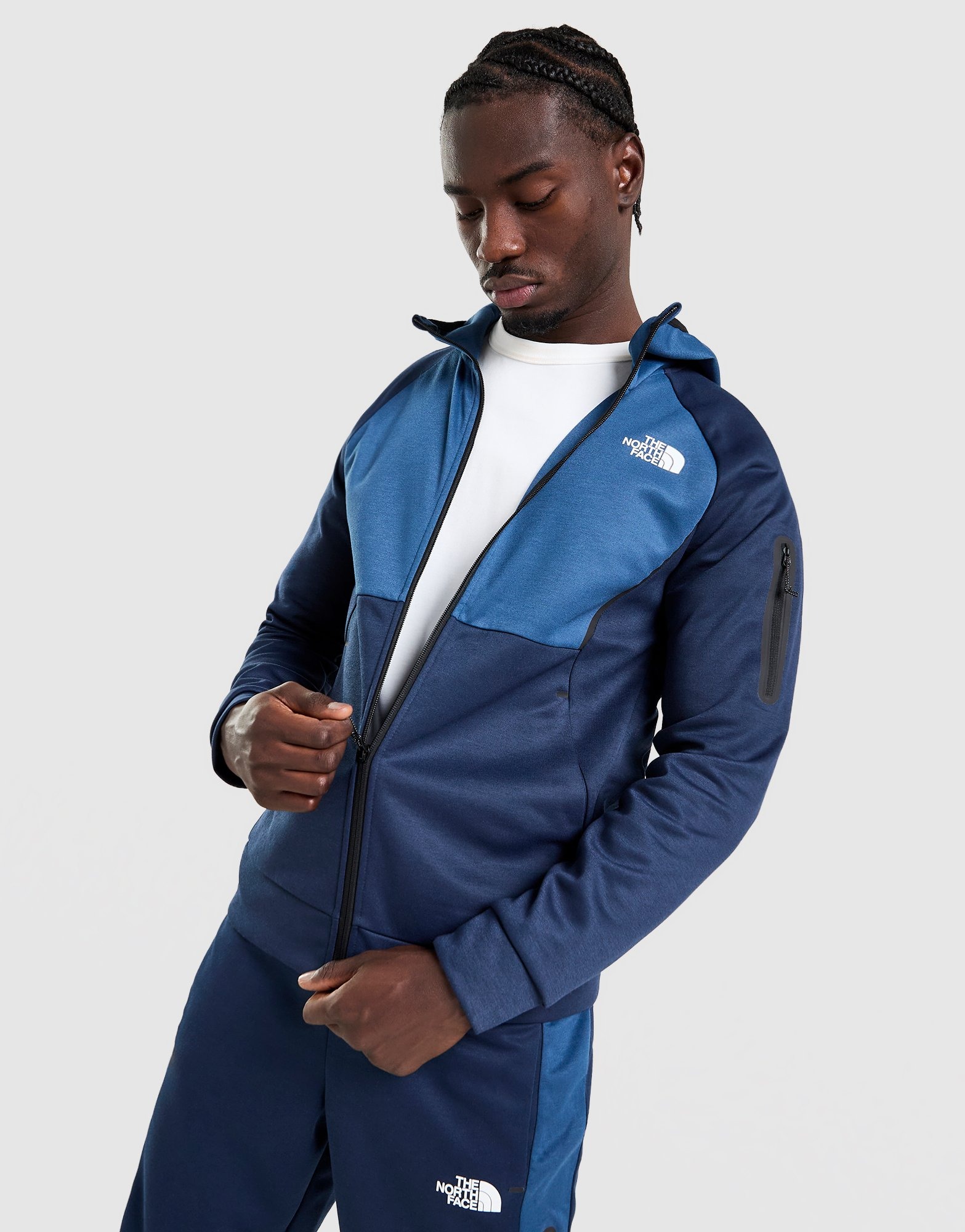 The North Face Sweat à Capuche Zippé Tek Homme Bleu- JD Sports France