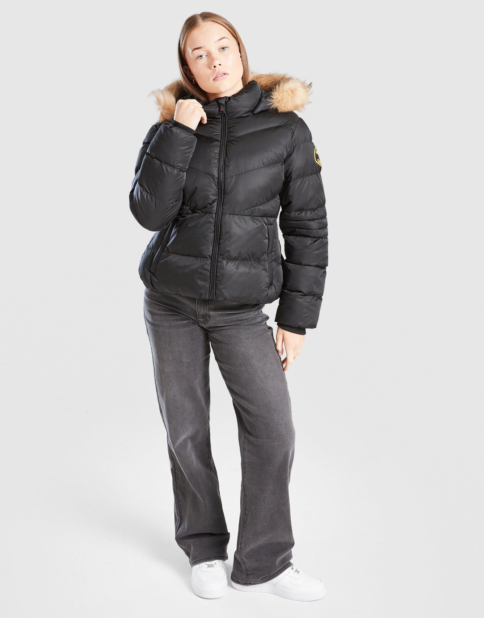 Black Zavetti Canada Girls' Allessia Puffer Jacket Junior - JD Sports ...
