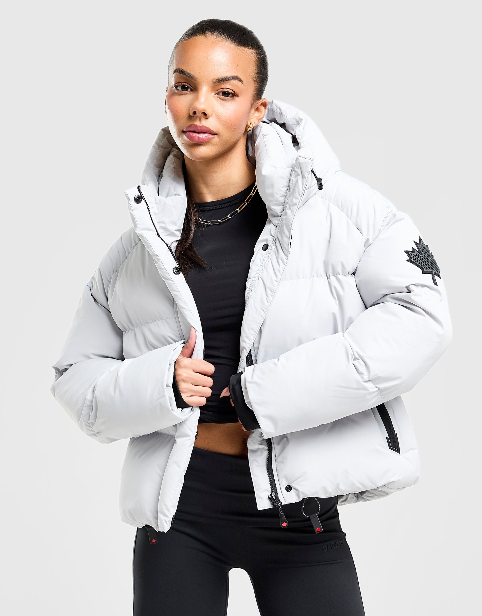 Grey Zavetti Canada Rivera Tech Puffer Jacket - JD Sports Ireland