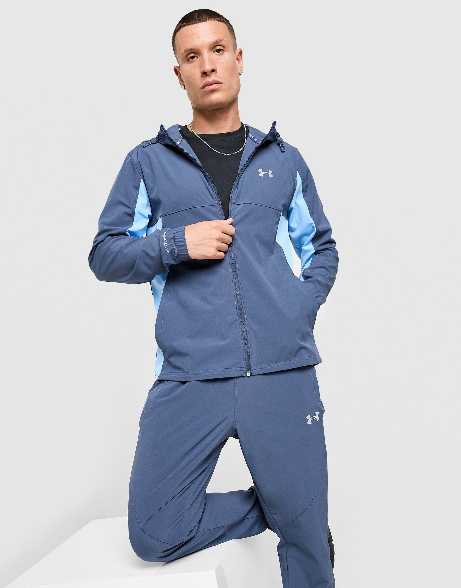 Blue Under Armour Tech Hybrid Jacket - JD Sports Sverige