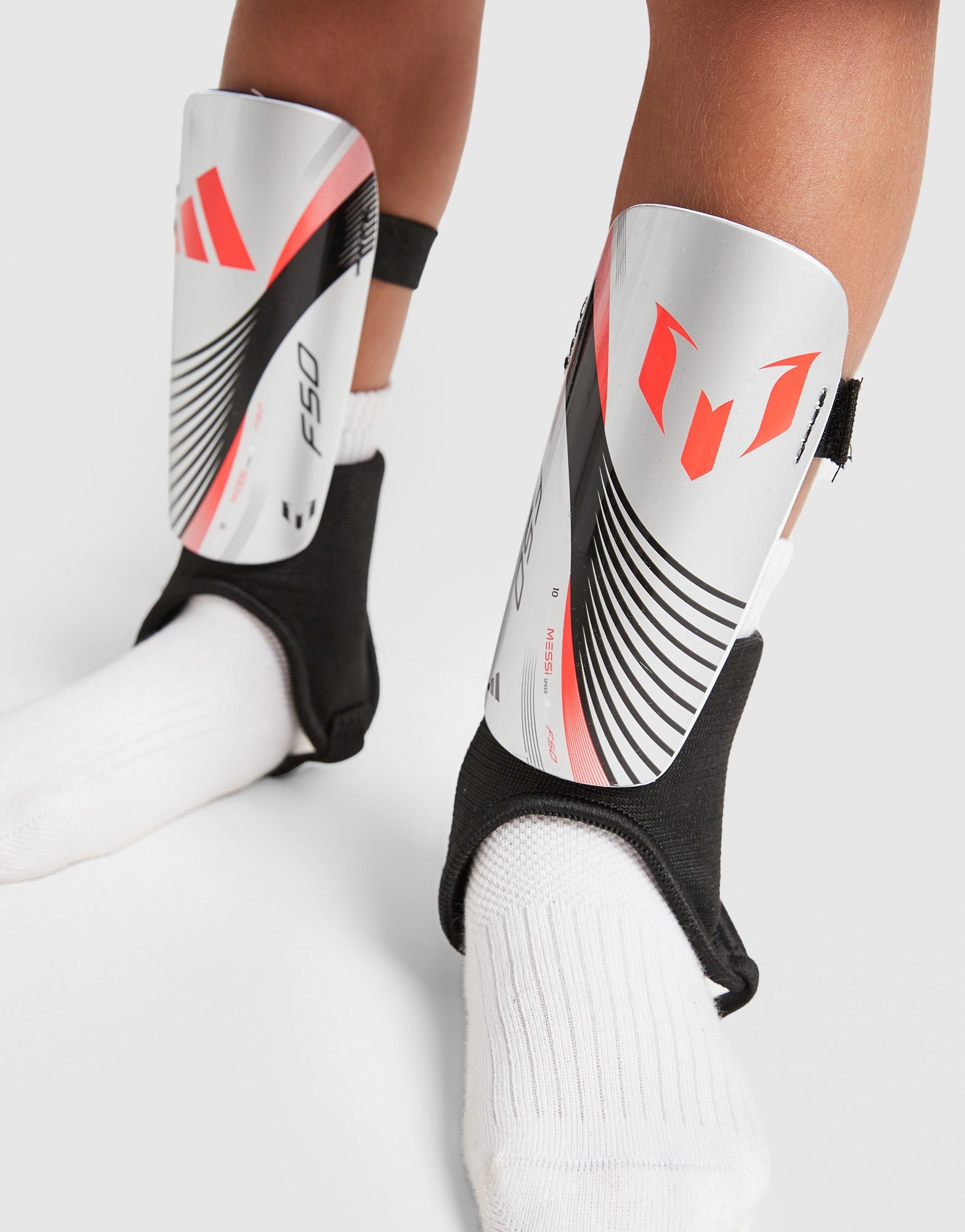 Grey adidas Messi Match Shin Guards Junior | JD Sports UK