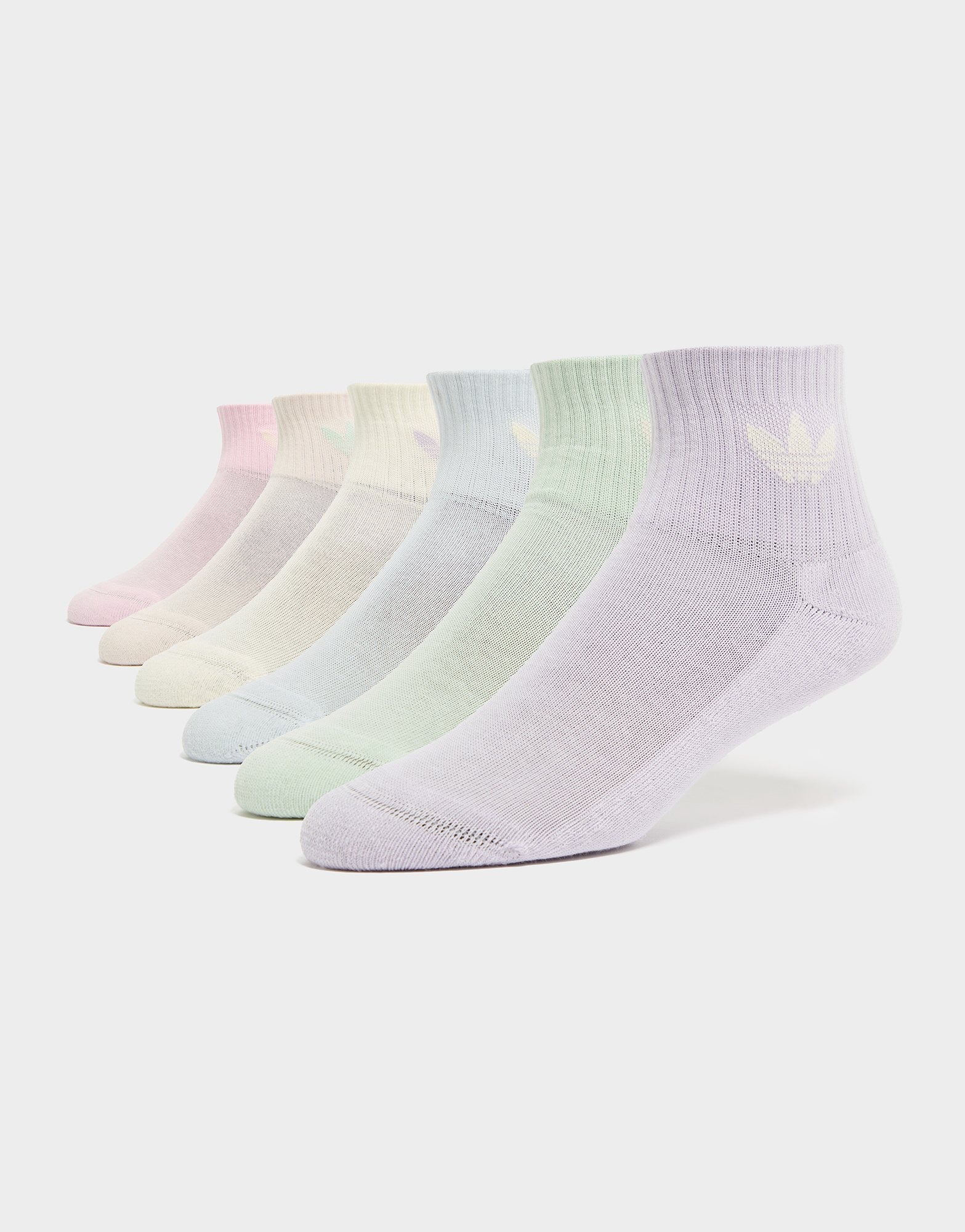 Multi adidas Originals 6-Pack Quarter Socks - JD Sports Global