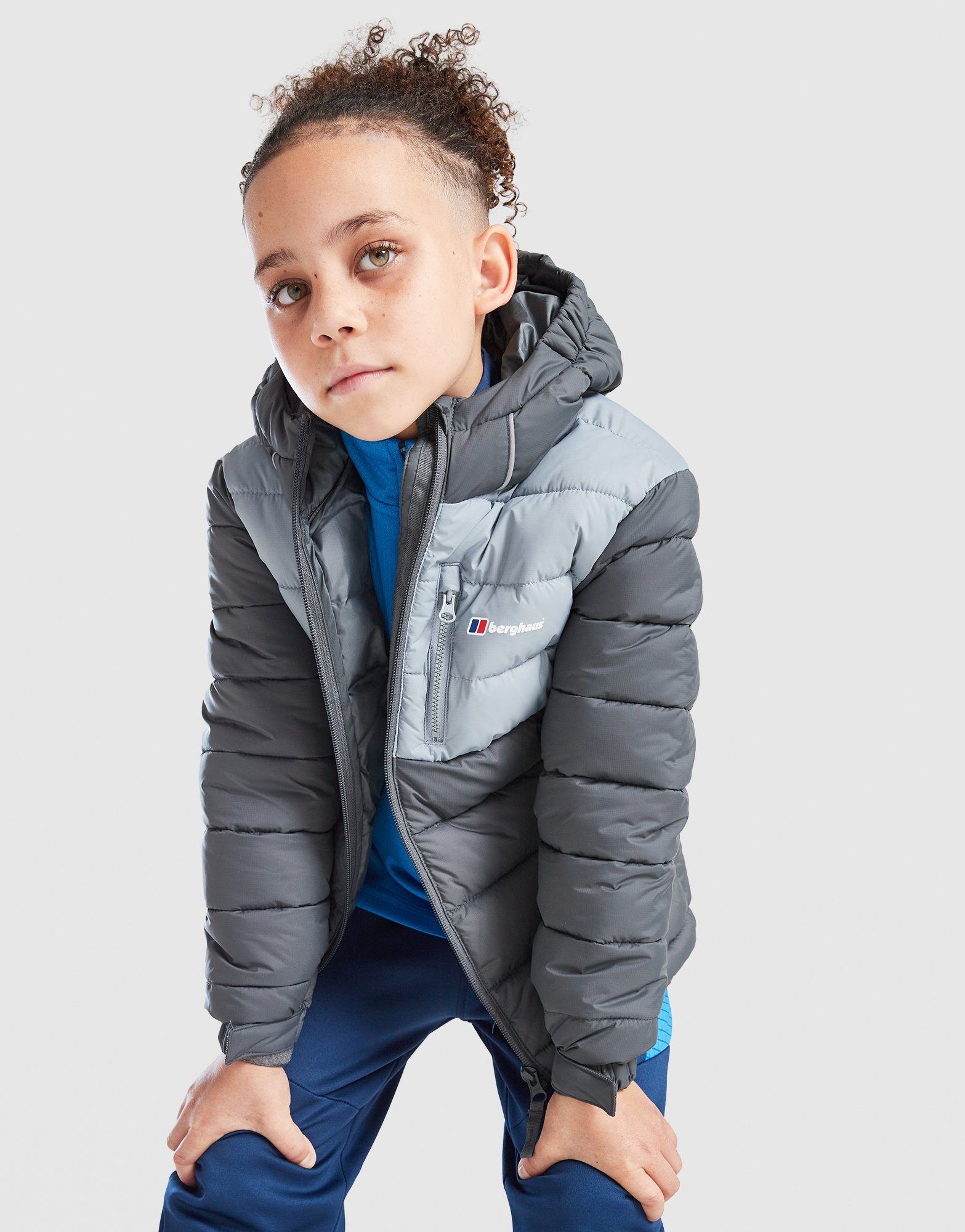 Grey Berghaus Tech v3 Baffle Jacket Children | JD Sports UK