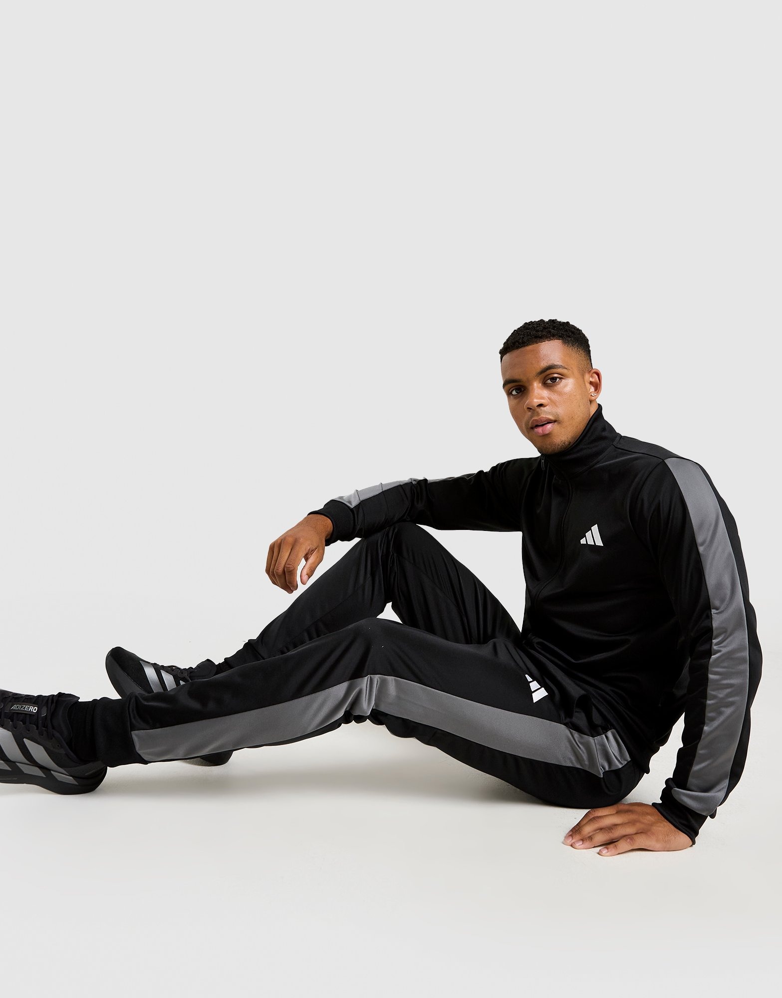 Black adidas Poly Panel Tracksuit - JD Sports Global